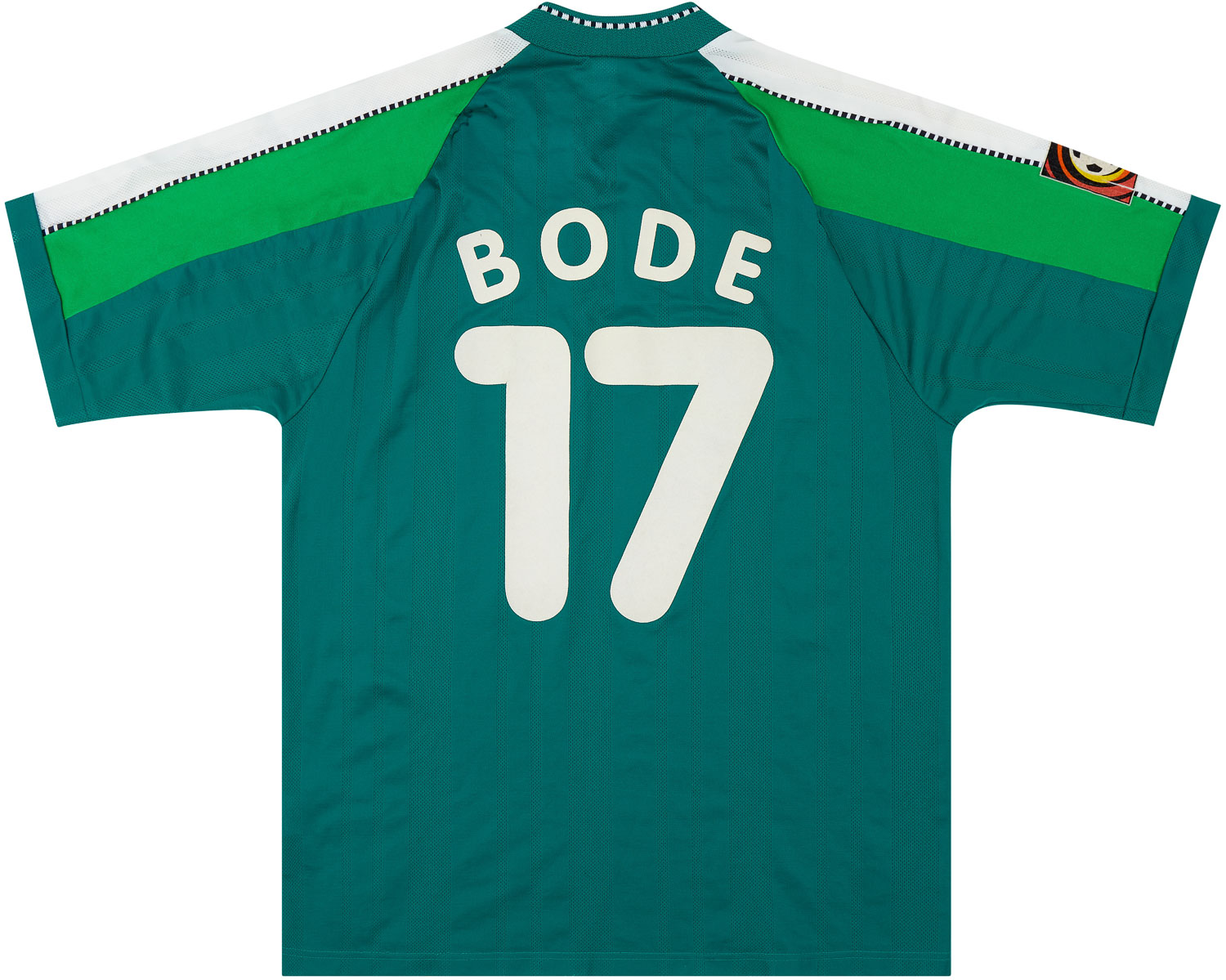 1997-98 Werder Bremen Match Issue Squad Signed Home Shirt Bode #17