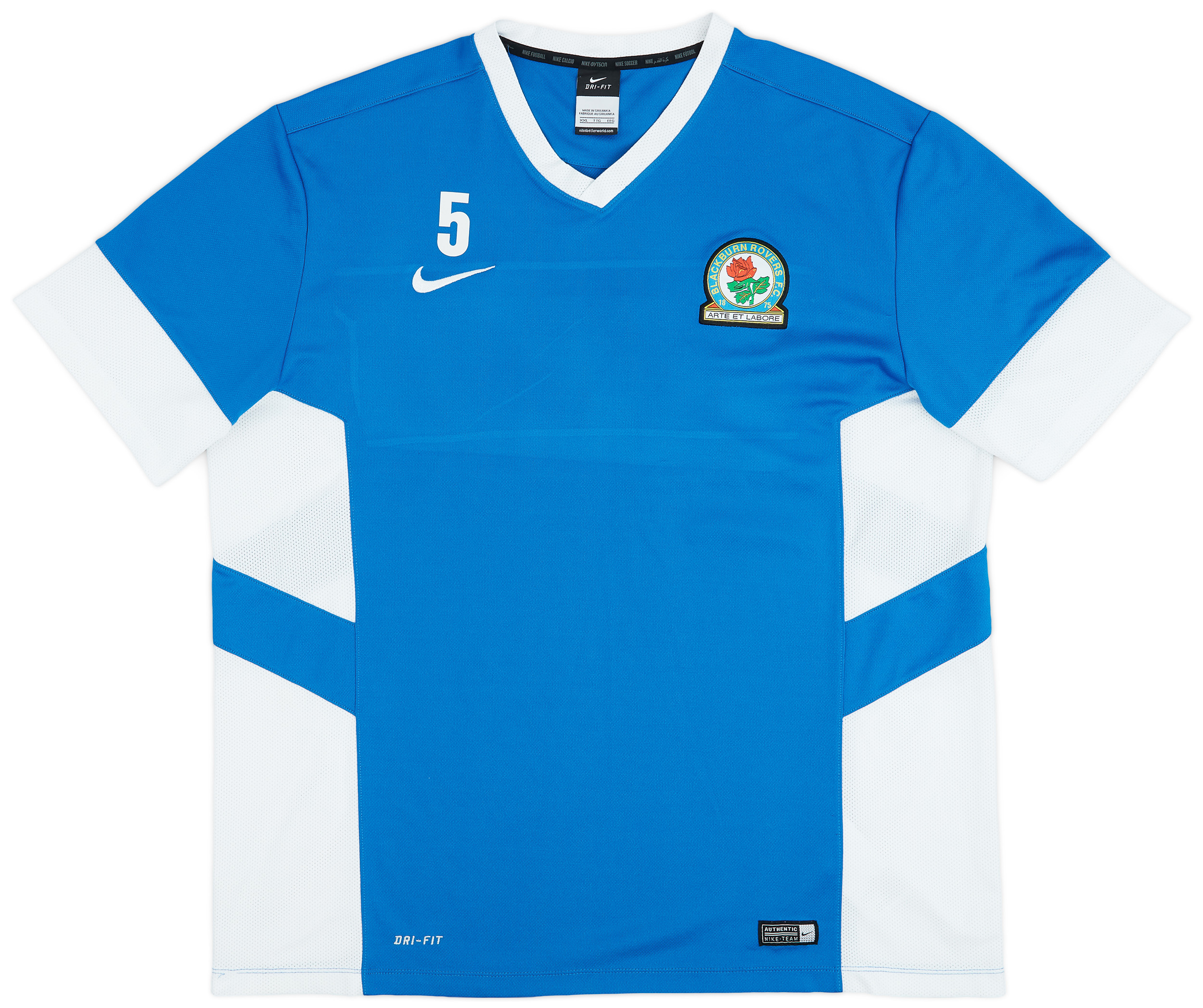 2014-15 Blackburn Rovers Player Issue Nike Training Shirt #5 - 8/10 - (XXL)