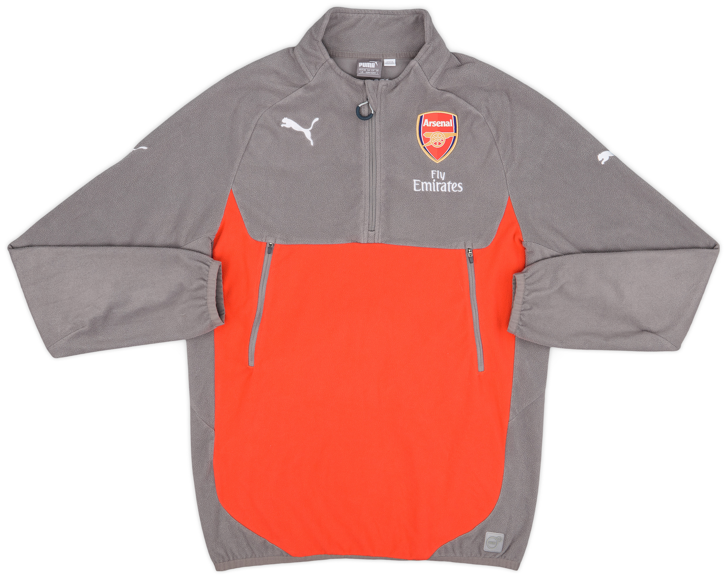 2016-17 Arsenal Puma 1/4 Zip Fleece Top - 8/10 - (L)