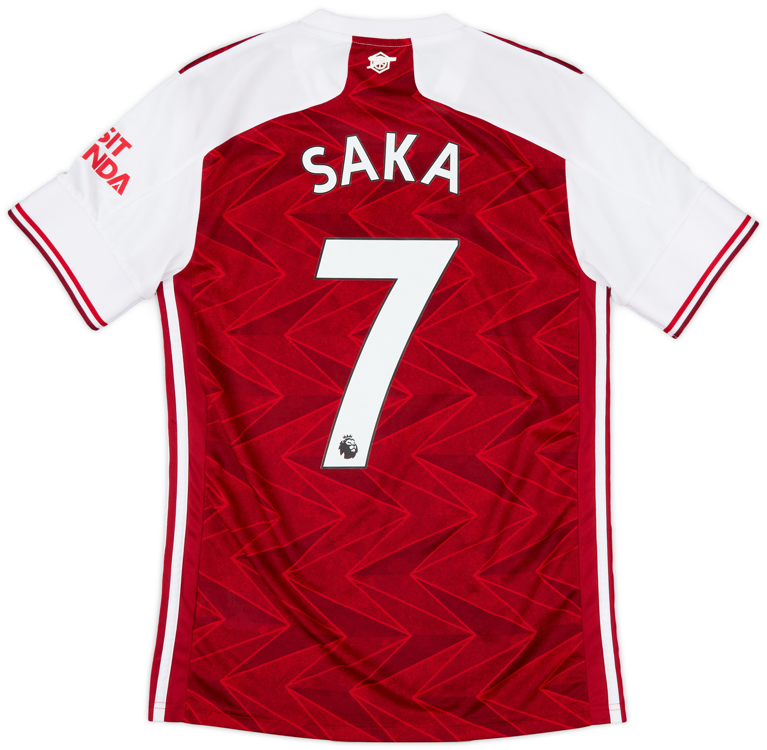 2020-21 Arsenal Home Shirt Saka #7 - 10/10 - (S)