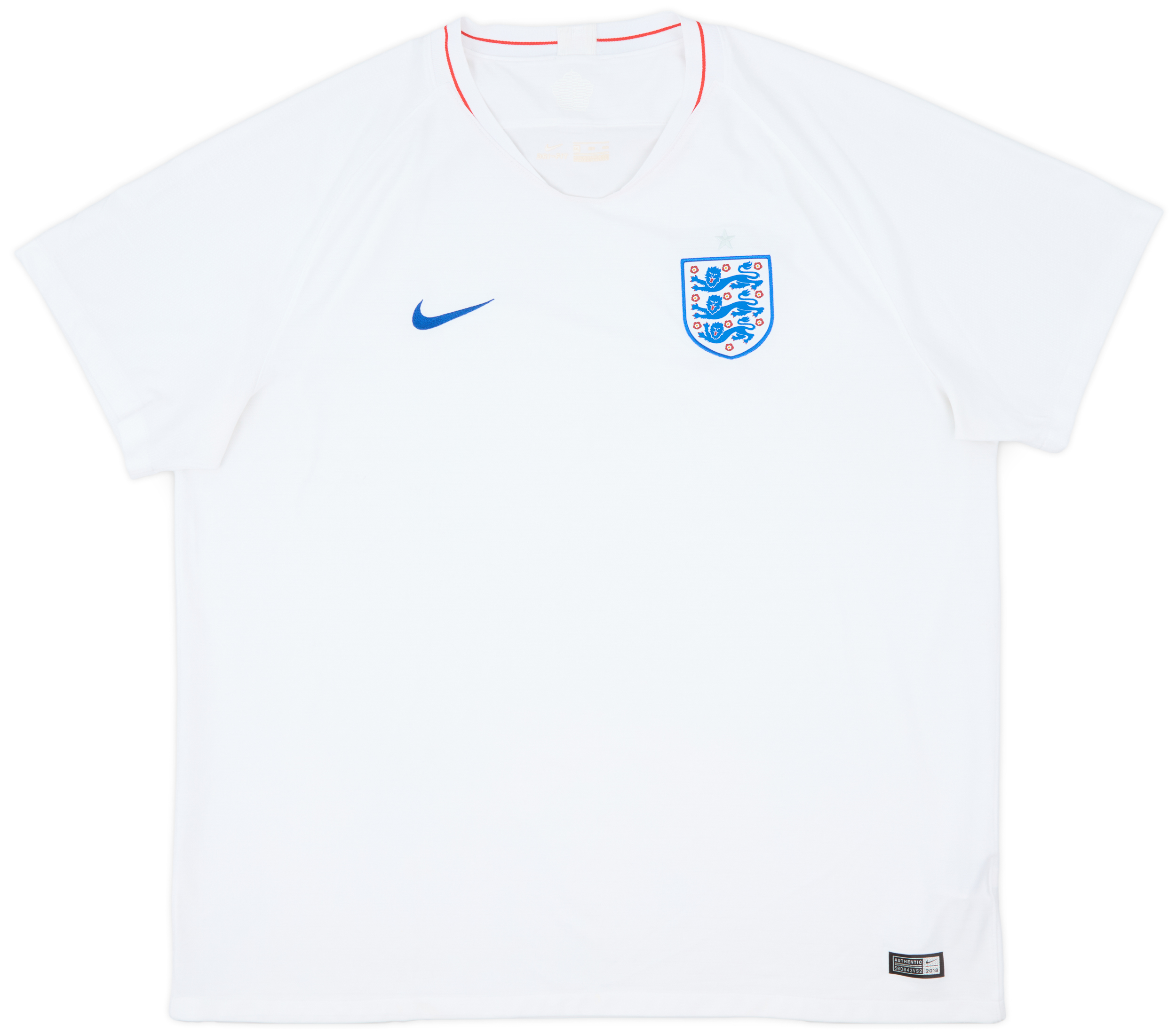 2018-19 England Home Shirt - 6/10 - (3XL)