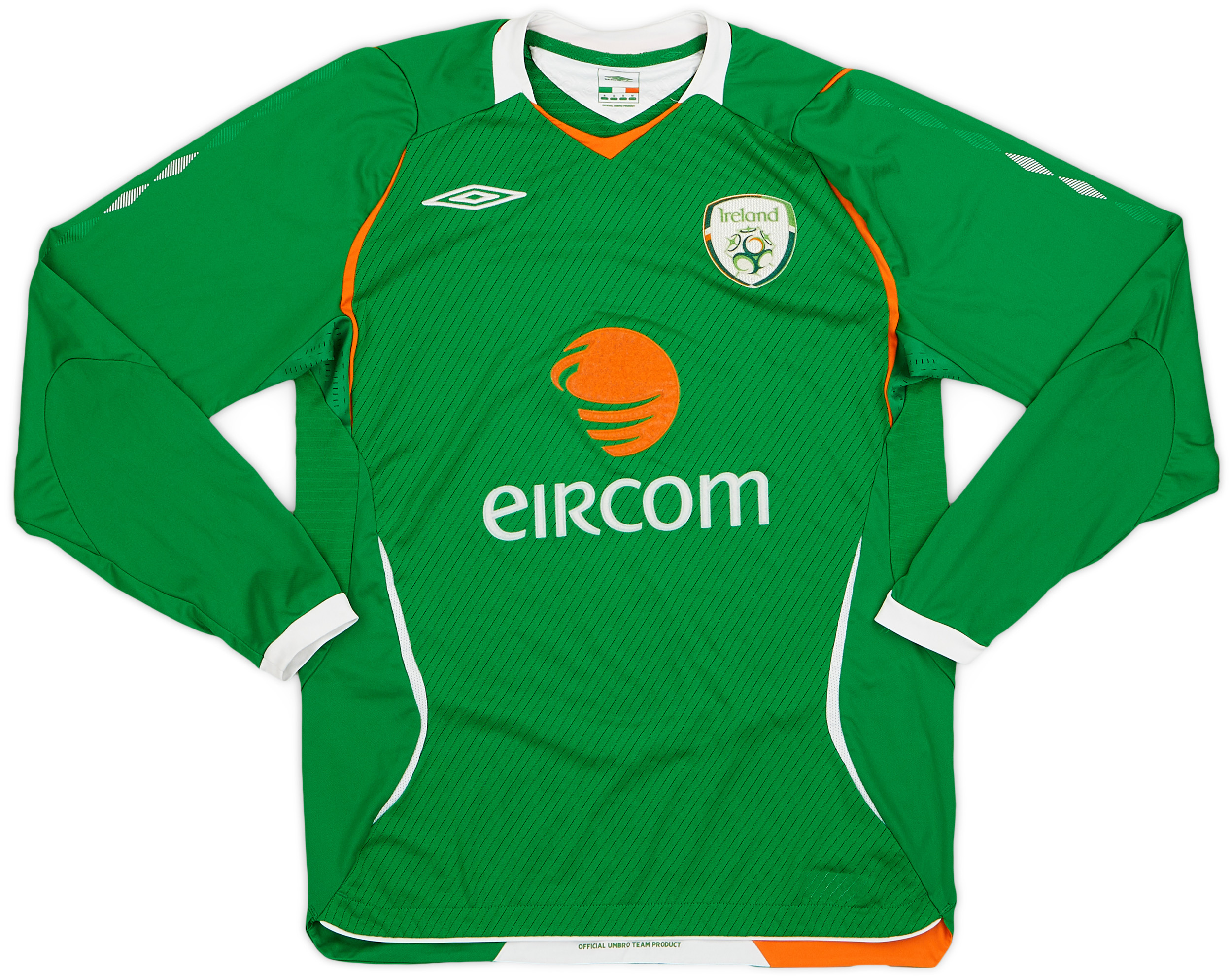 2008-10 Ireland Home L/S Shirt - 8/10 - (S)