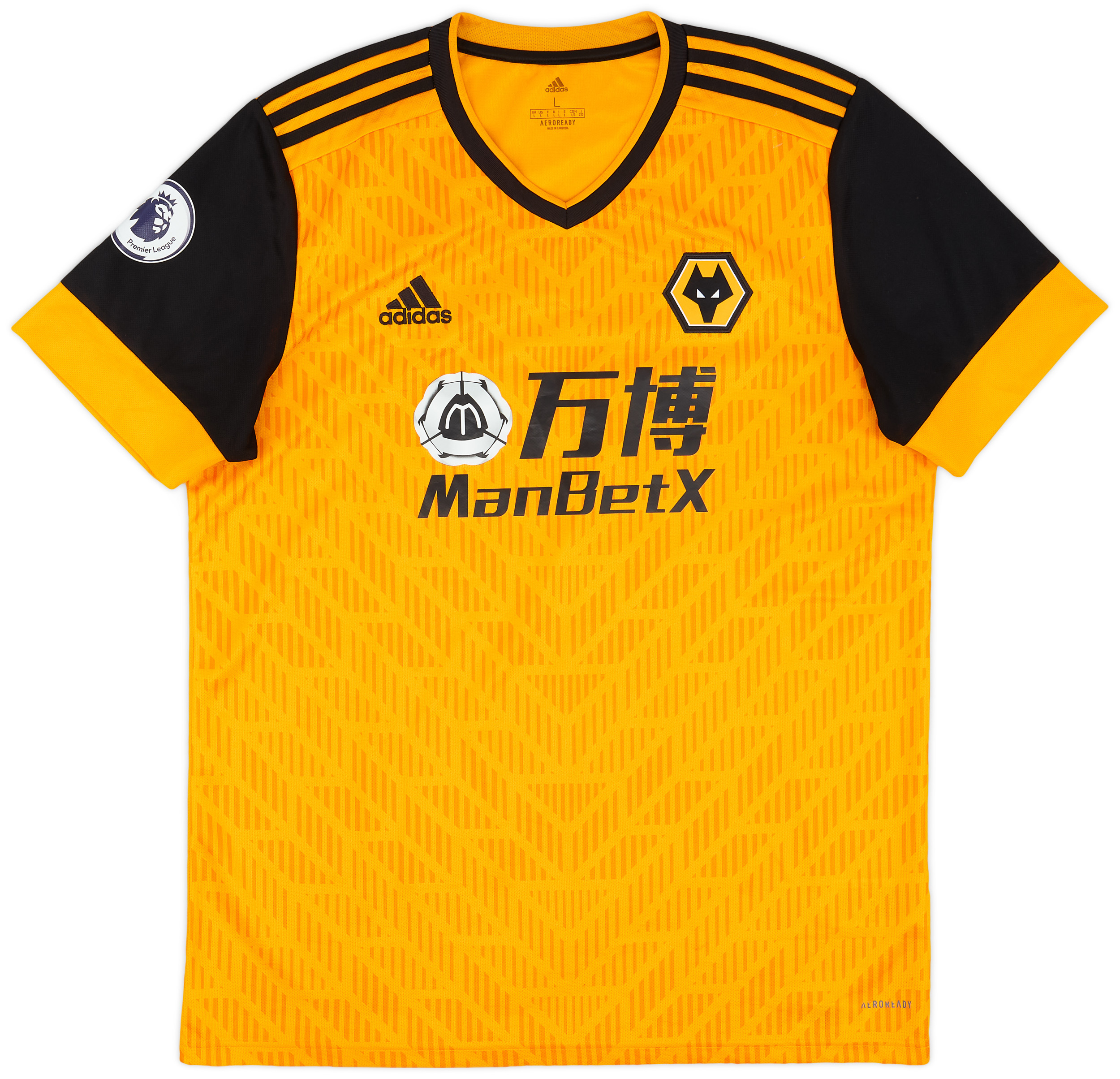 2020-21 Wolves Home Shirt - 8/10 - (L)