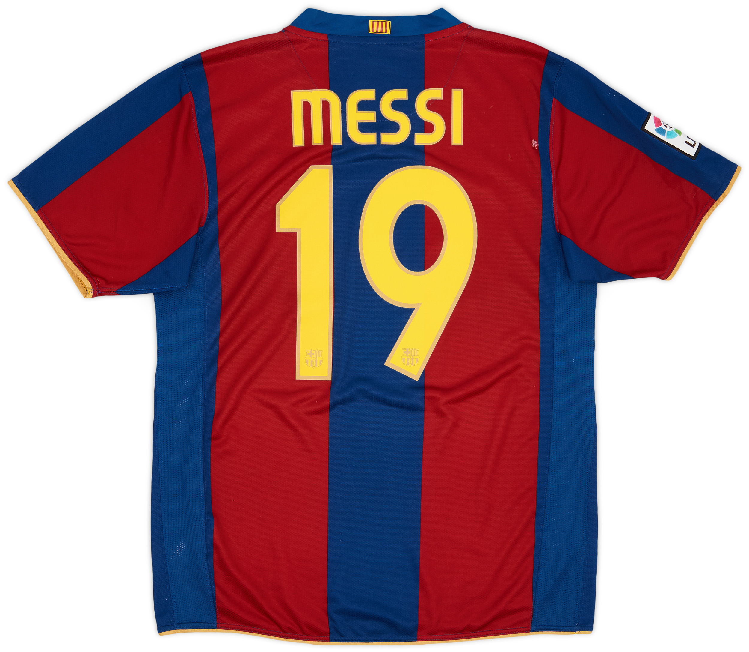 2007-08 Barcelona Home Shirt Messi #19 - 4/10 - (M)