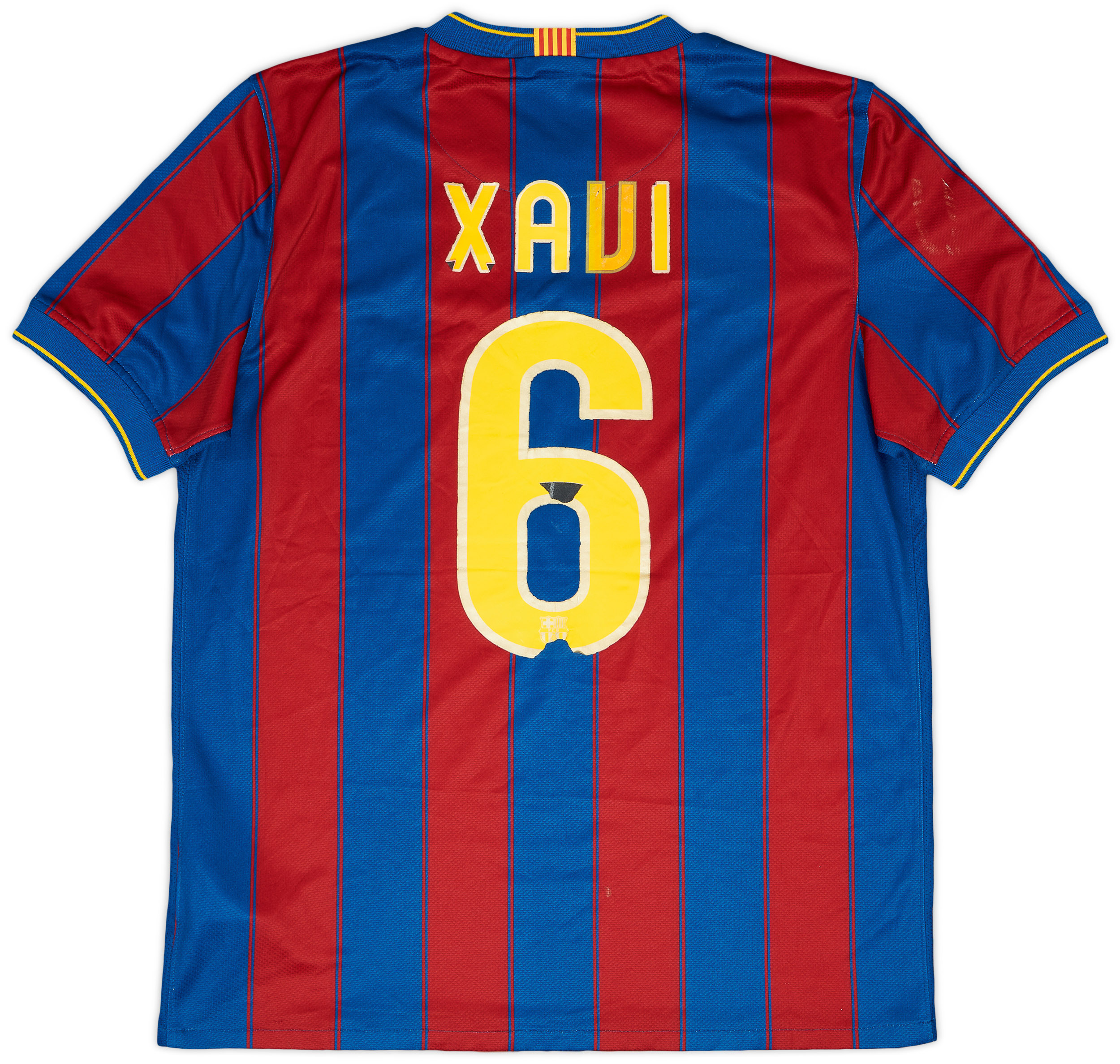 2009-10 Barcelona Home Shirt Xavi #6 - 4/10 - (M)