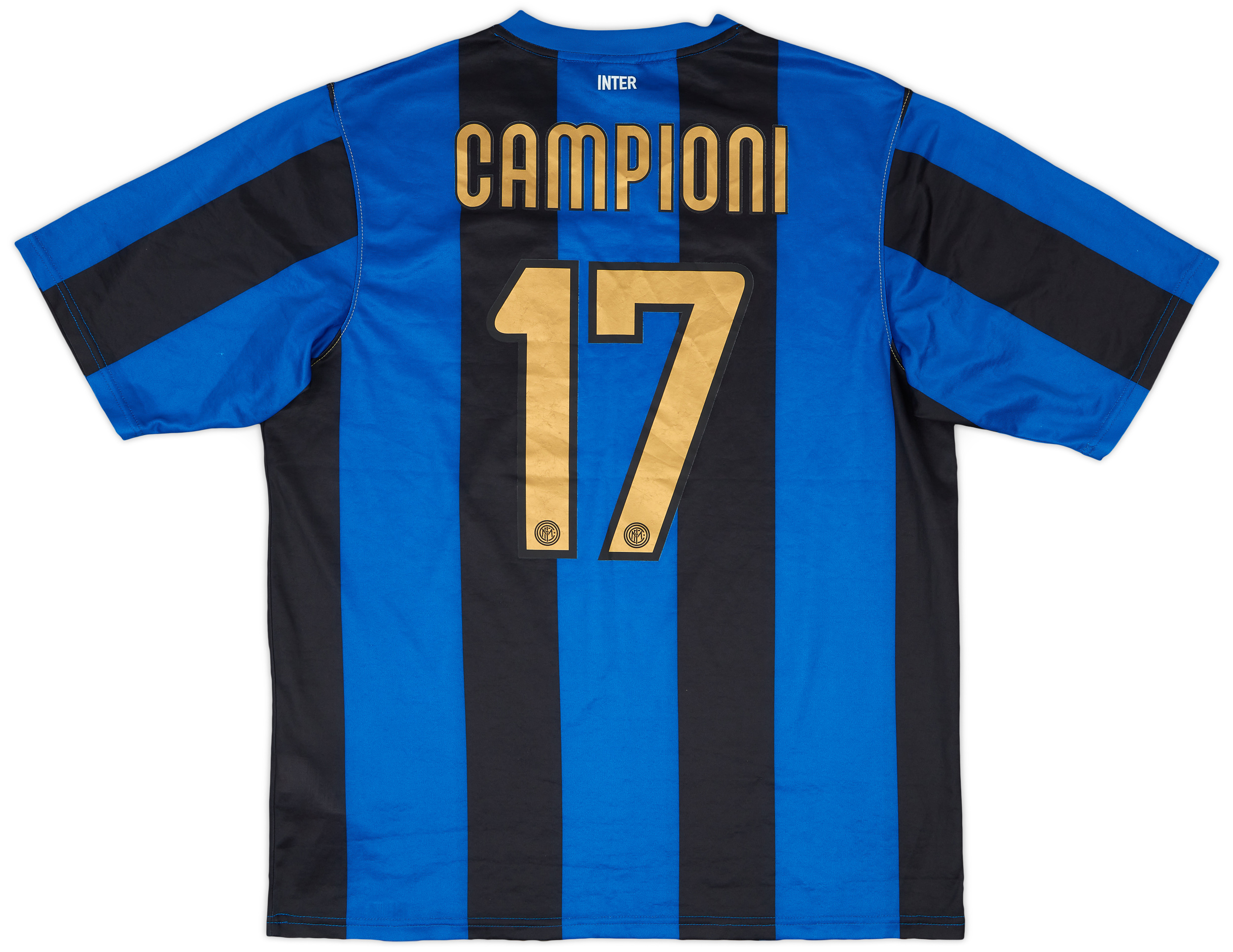 2008-09 Inter Milan Basic Home Shirt Campioni #17 - 9/10 - (L)
