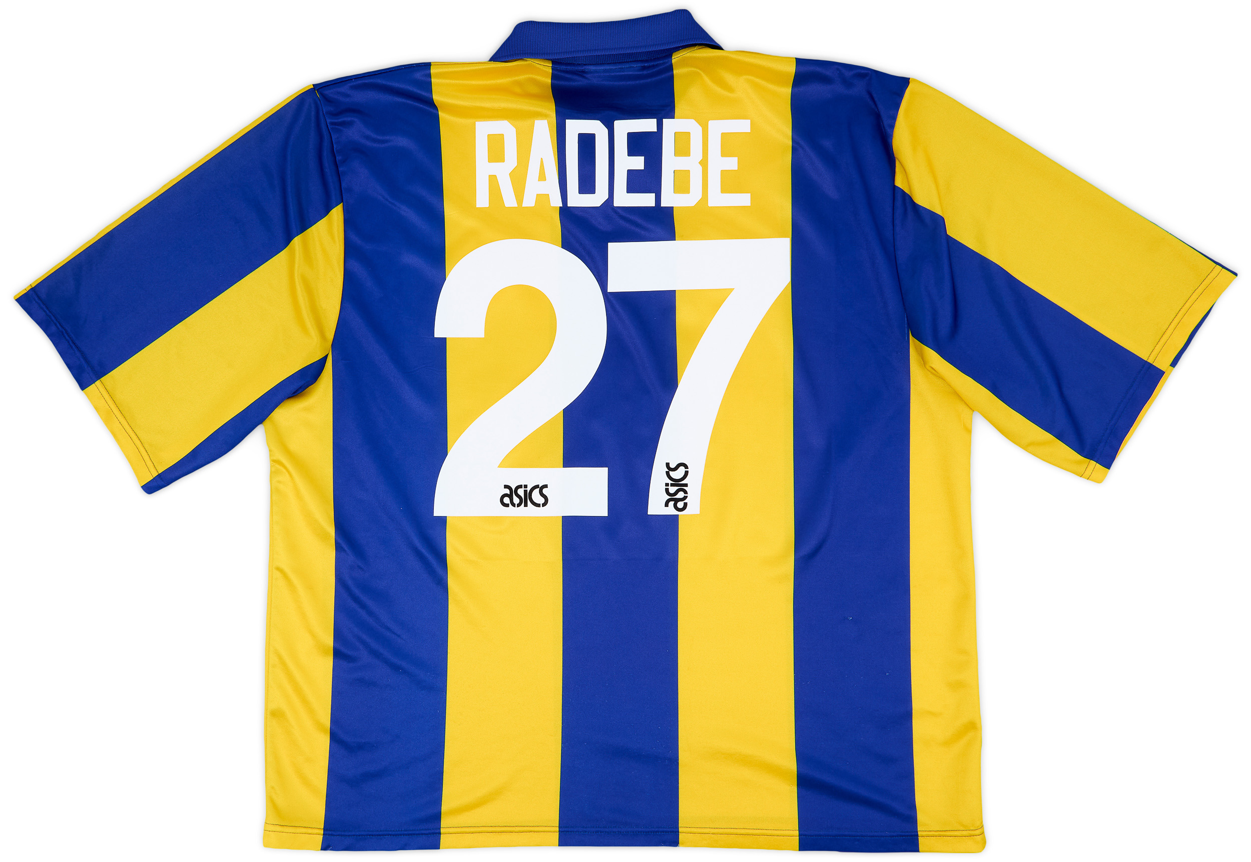 1993-95 Leeds United Away Shirt Radebe #27 - 8/10 - (XXL)