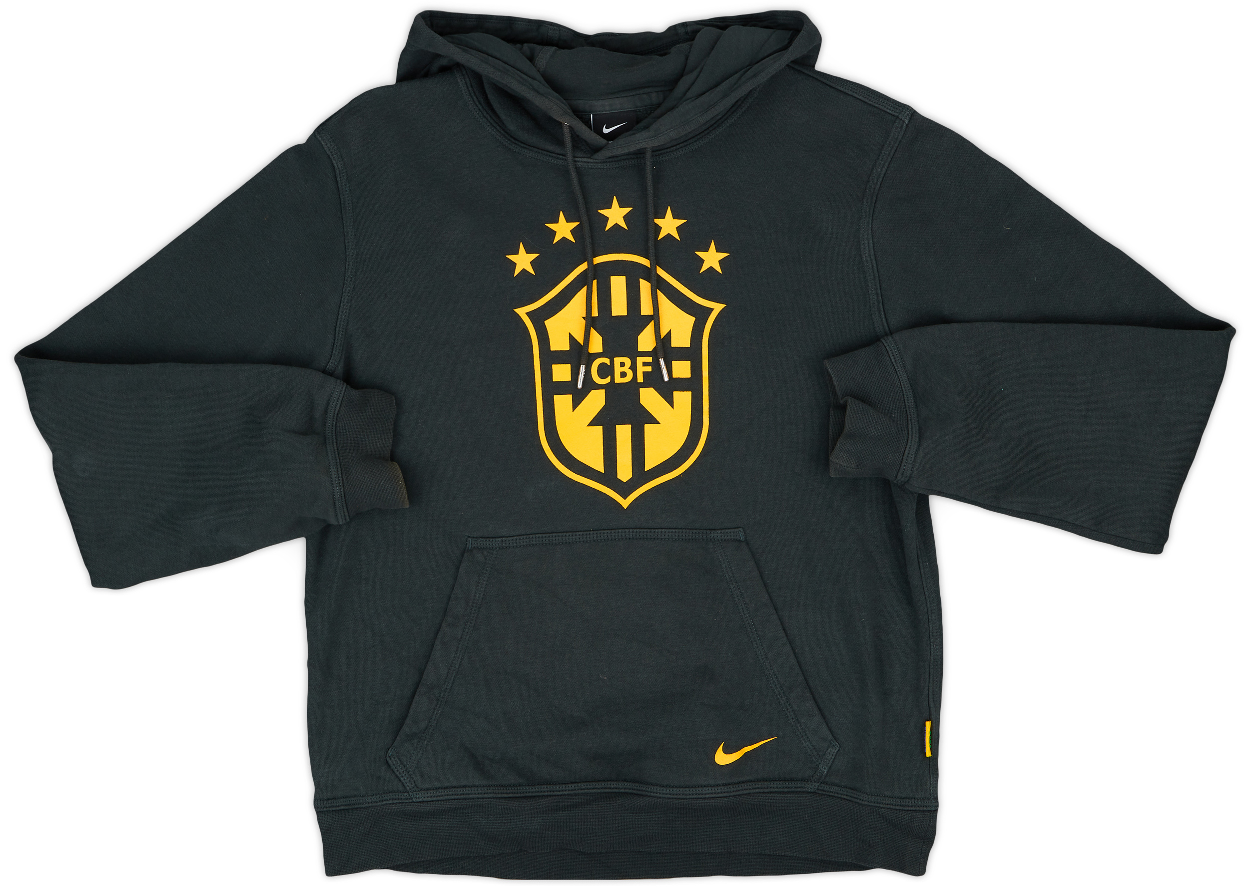 2014-15 Brazil Nike Hooded Sweat Top - 9/10 - (S)