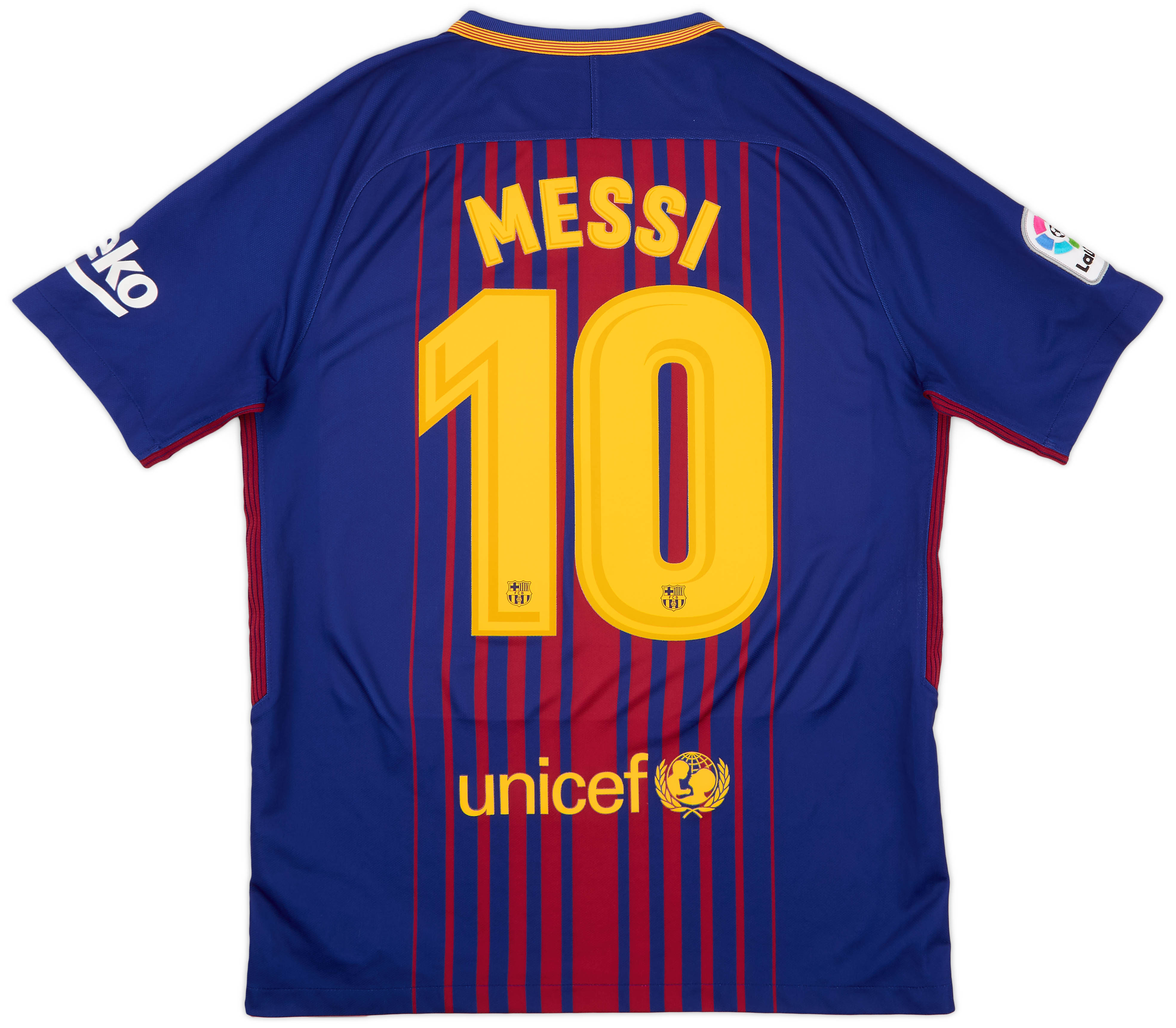 2017-18 Barcelona Home Shirt Messi #10 - 10/10 - (M)