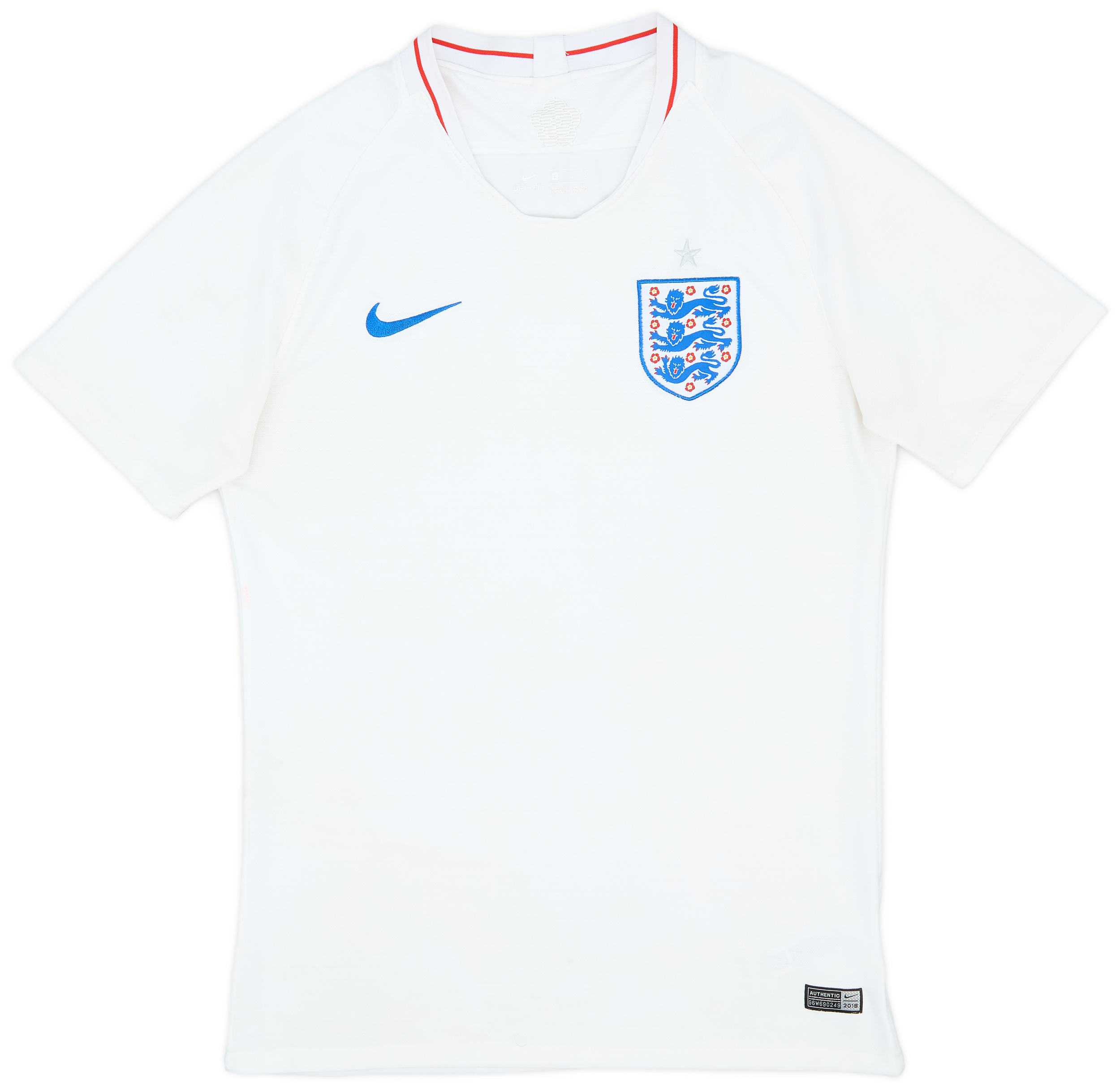 2018-19 England Home Shirt - 6/10 - (L)