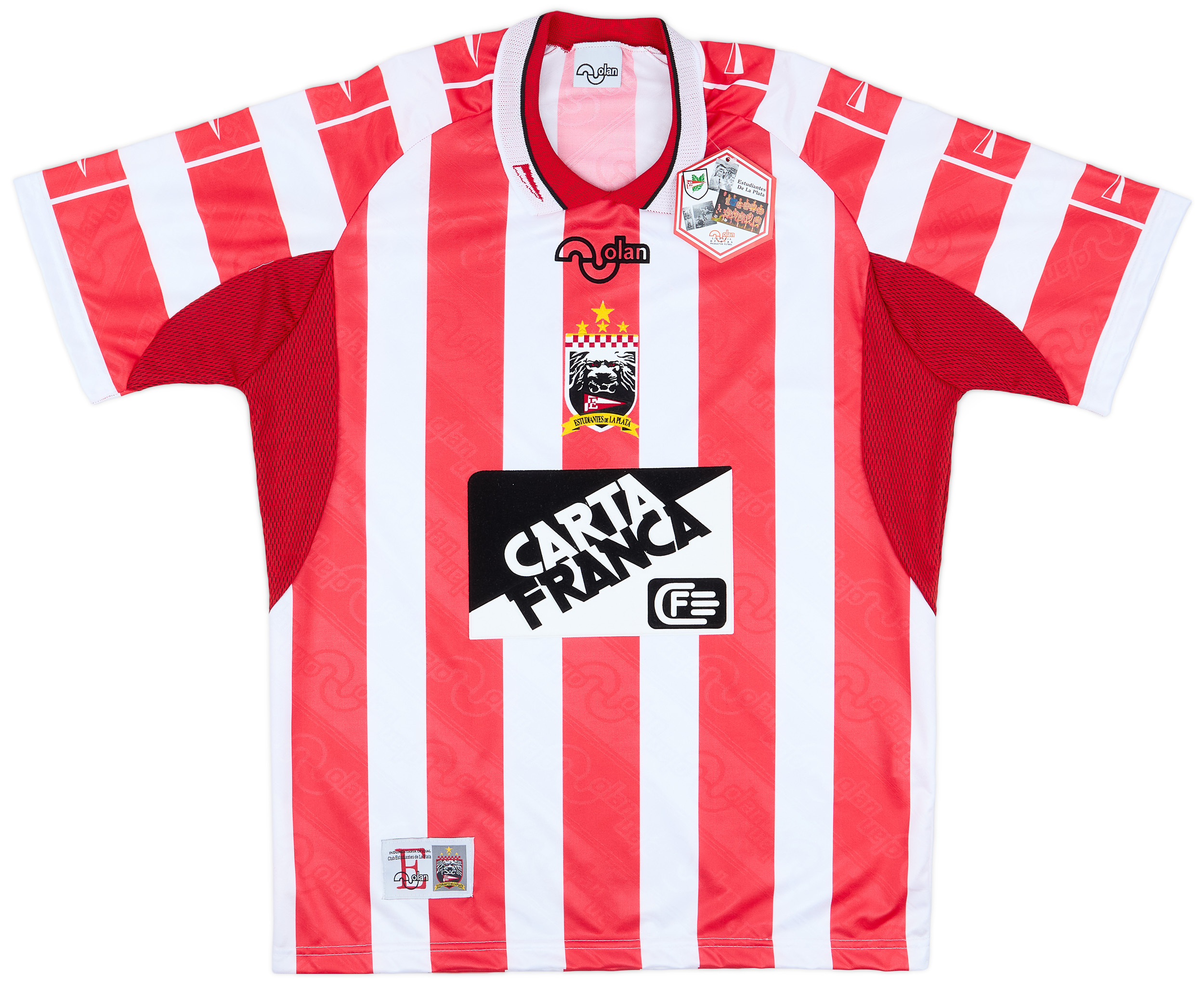 1999-00 Estudiantes Olan Reissue Home Shirt