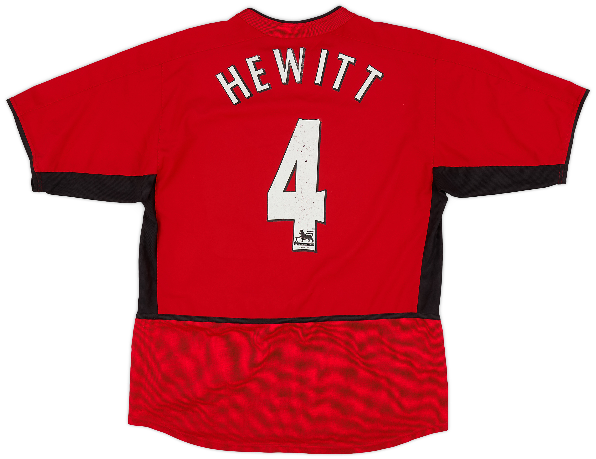 2002-04 Manchester United Home Shirt Hewitt #4 - 5/10 - (M)