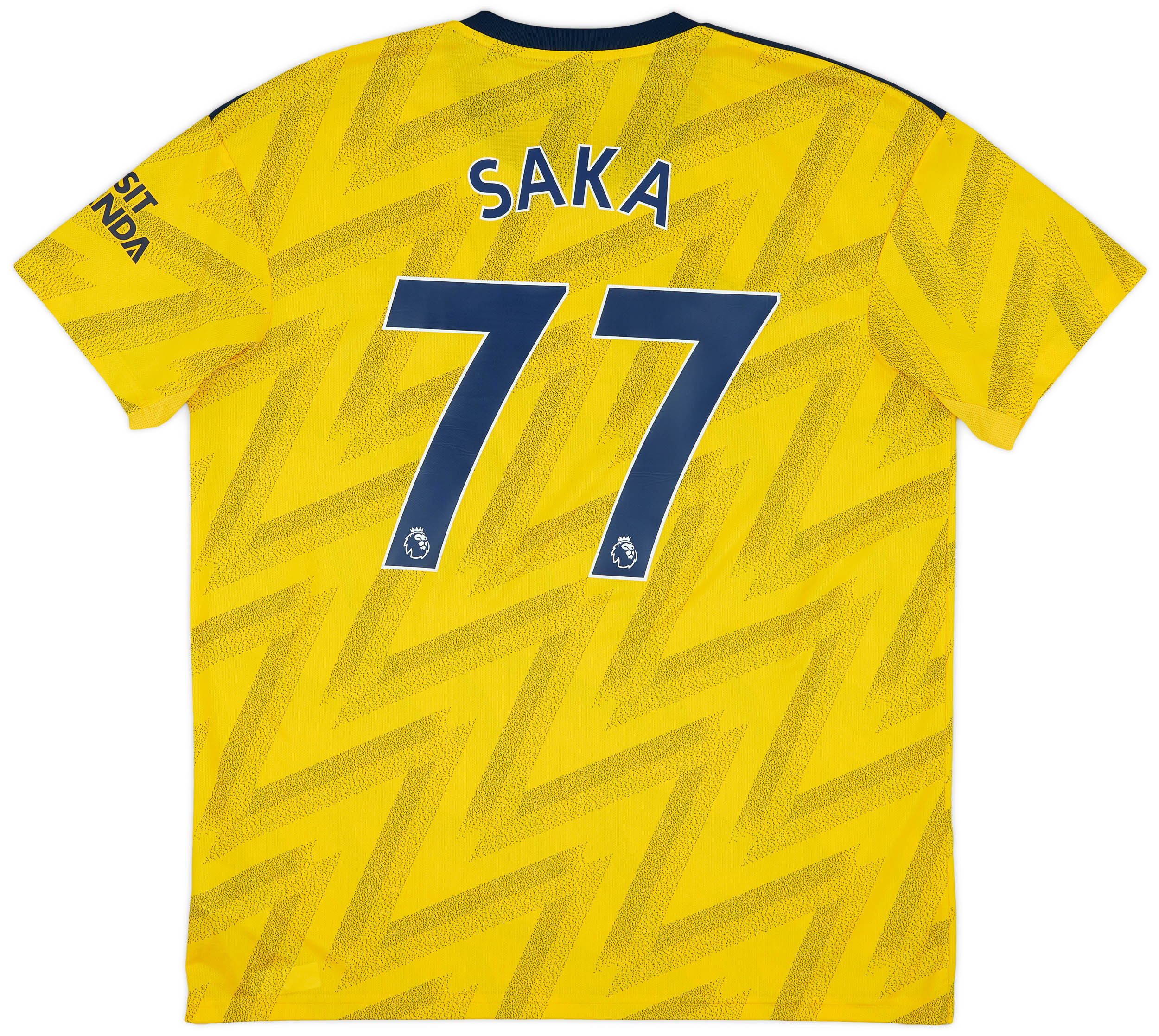2019-20 Arsenal Away Shirt Saka #77 - 9/10 - (XL)