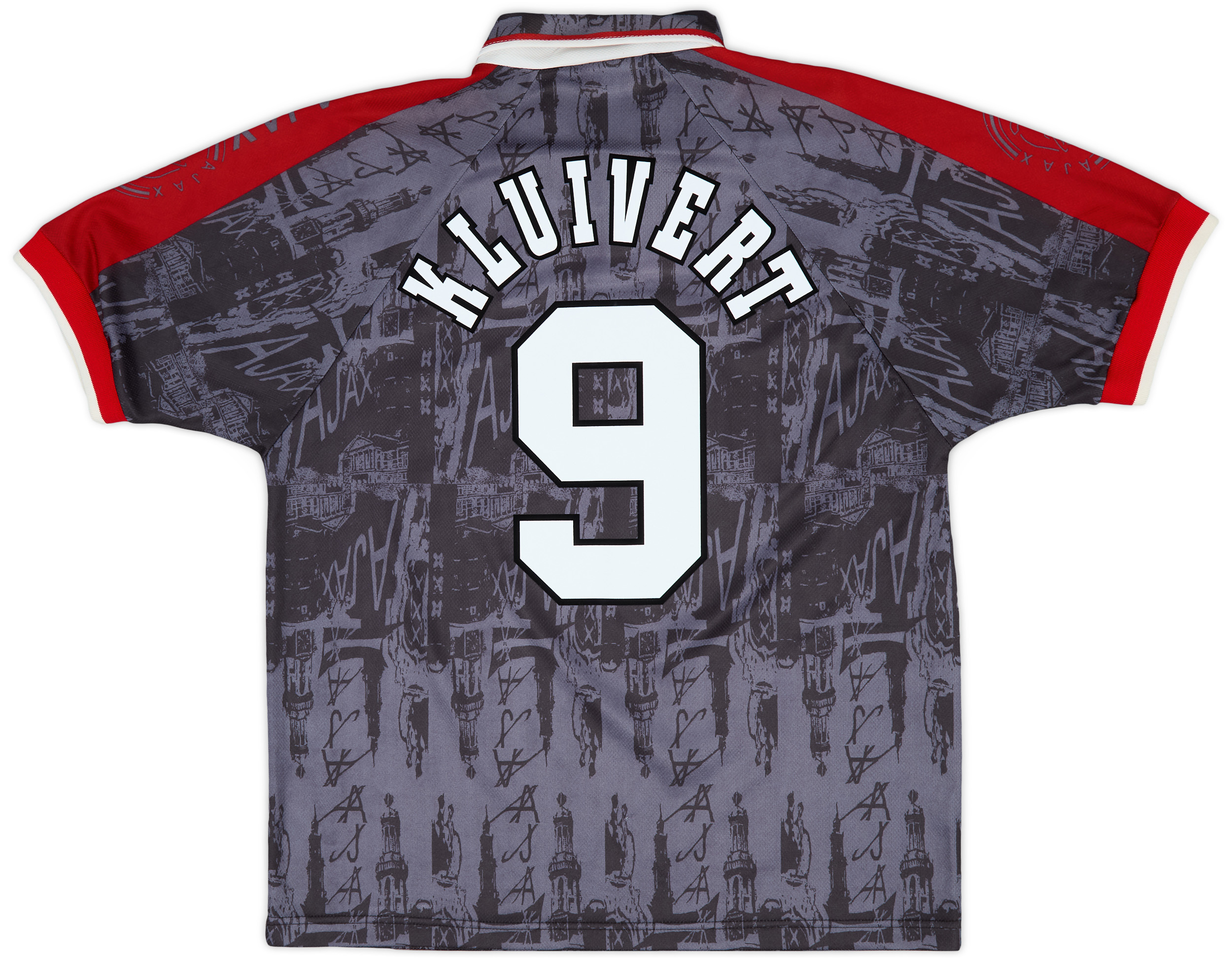 1996-97 Ajax Away Shirt Kluivert #9 - 9/10 - (L)