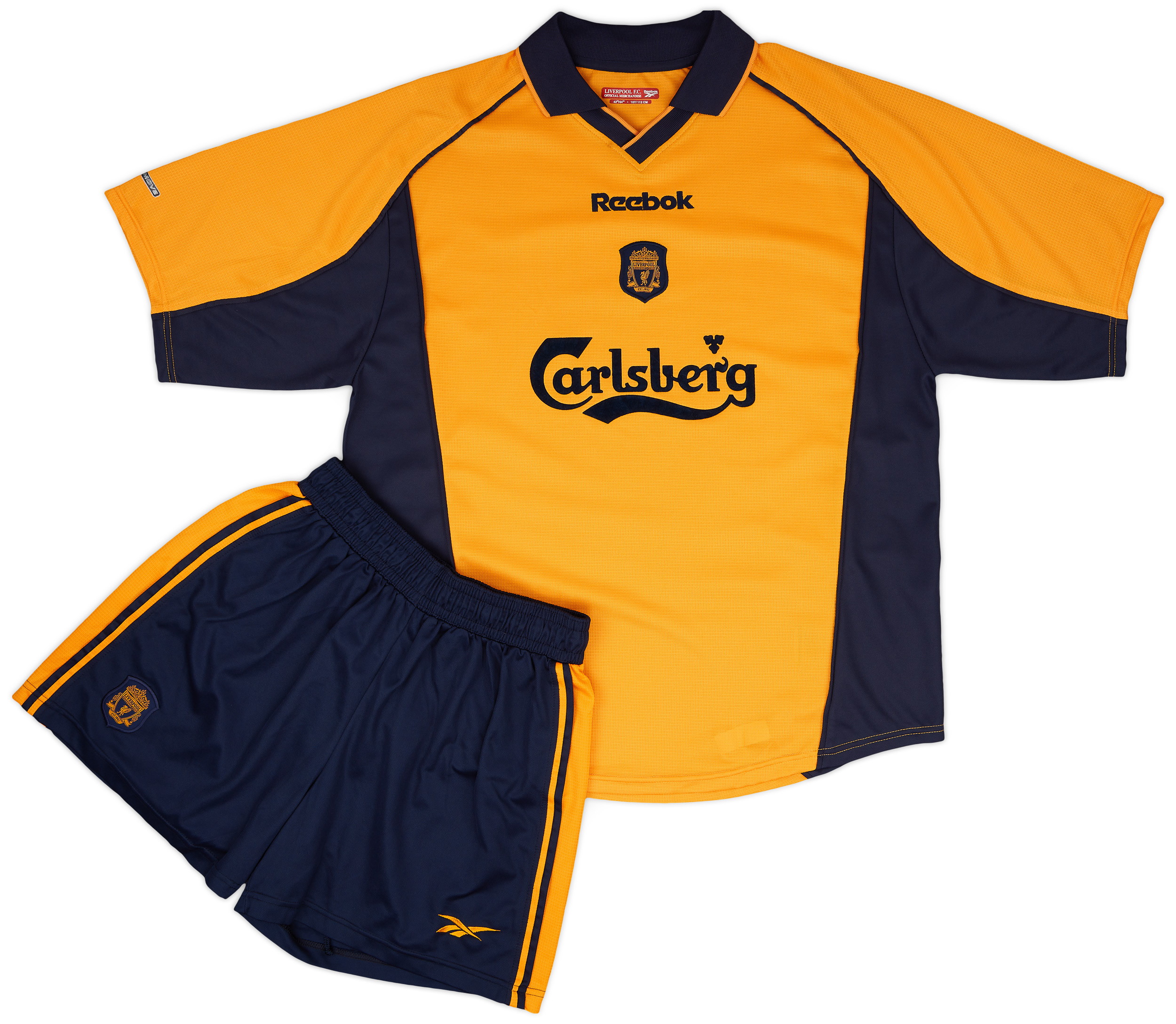 2000-02 Liverpool Away Full Kit - 9/10 - (L)