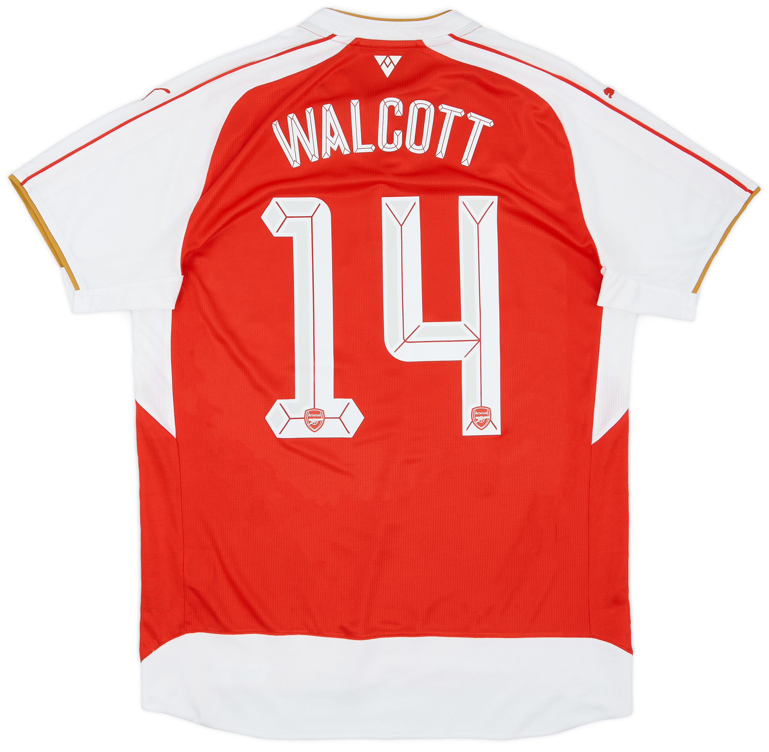 2015-16 Arsenal Home Shirt Walcott #14 - 5/10 - (L)