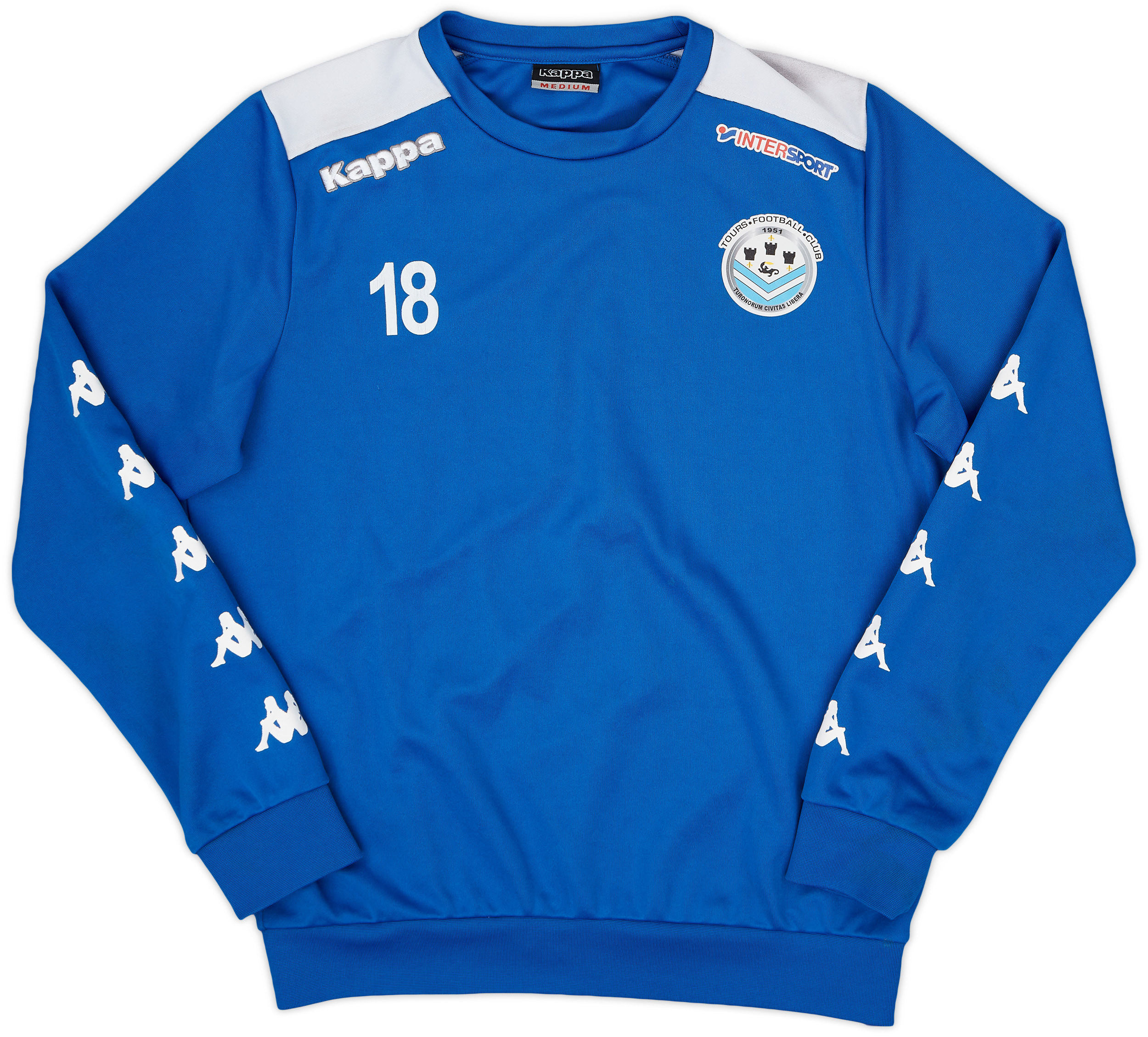 2016-17 Tours Player Issue Kappa Sweat Top #18 - 6/10 - (M)