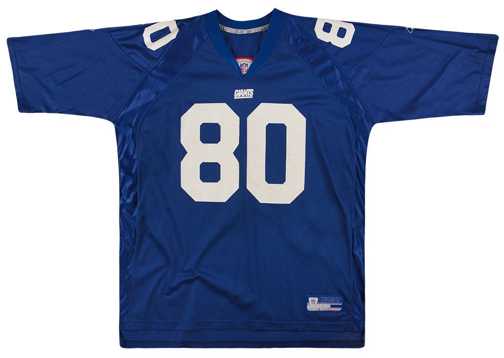 2002-04 New York Giants Shockey #80 Reebok On Field Jersey (Home) XXL