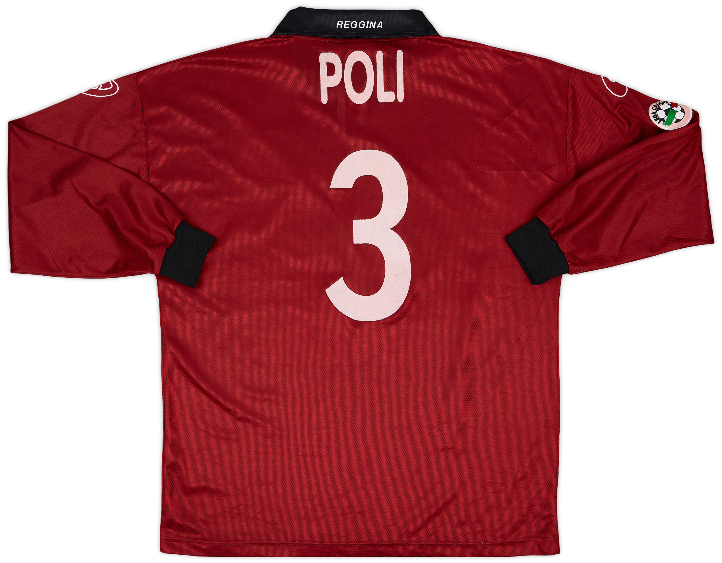 1999-00 Reggina Match Issue Home L/S Shirt Poli #3