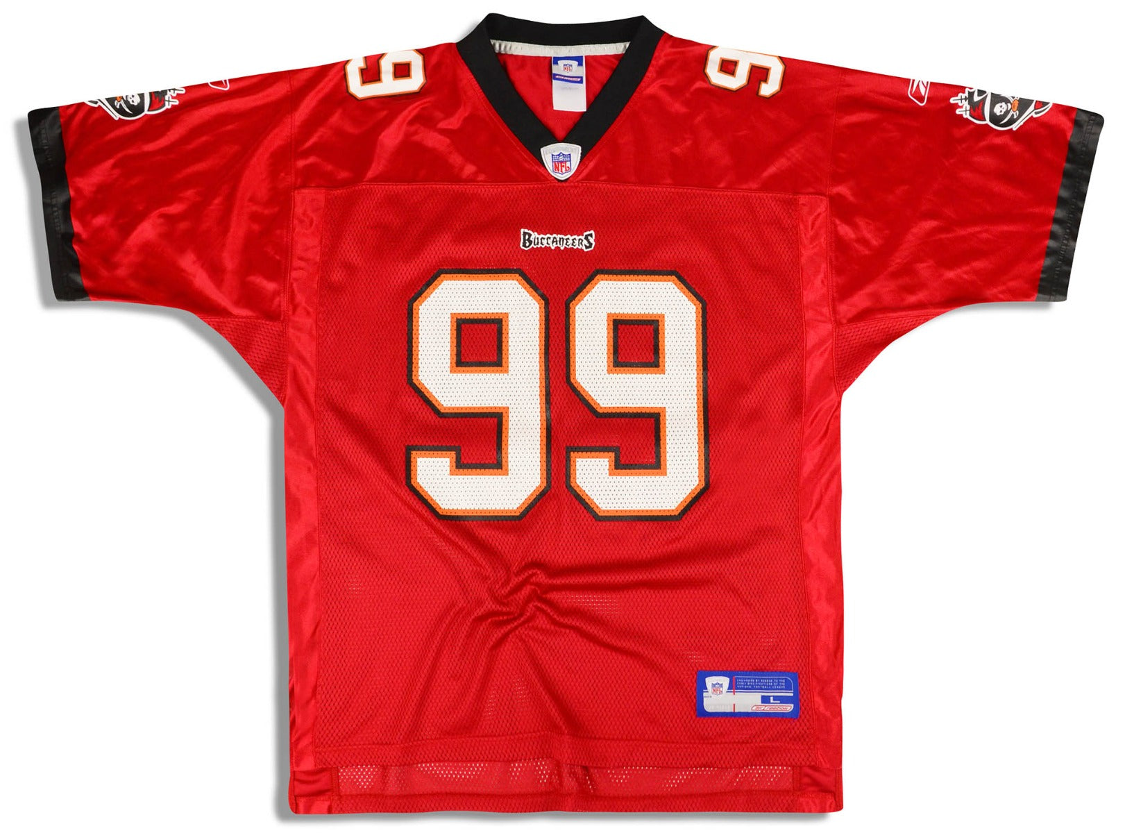 2002-03 Tampa Bay Buccaneers Sapp #99 Reebok On Field Jersey (Home) L