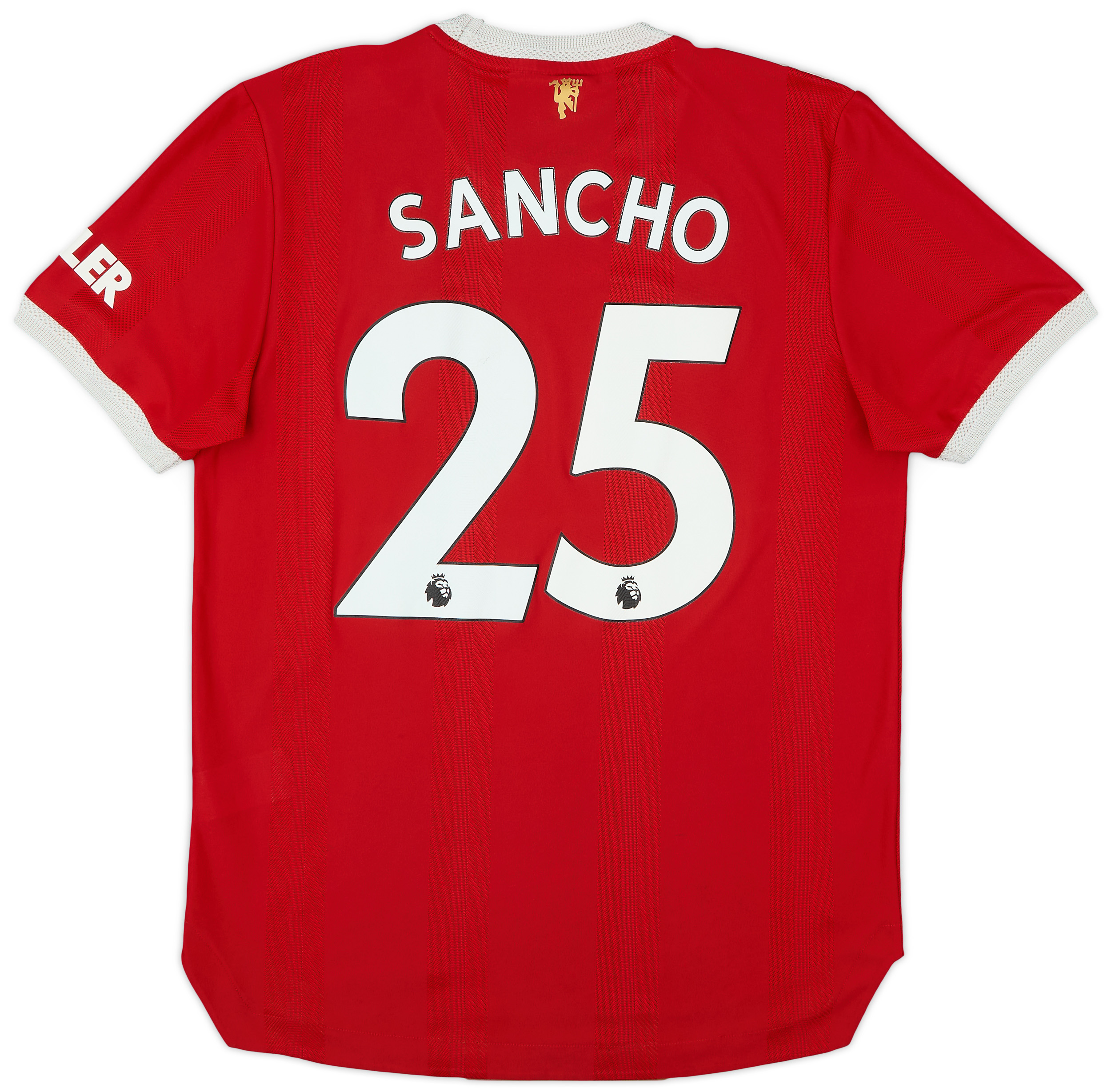 2021-22 Manchester United Authentic Home Shirt Sancho #25 - 7/10 - (M)