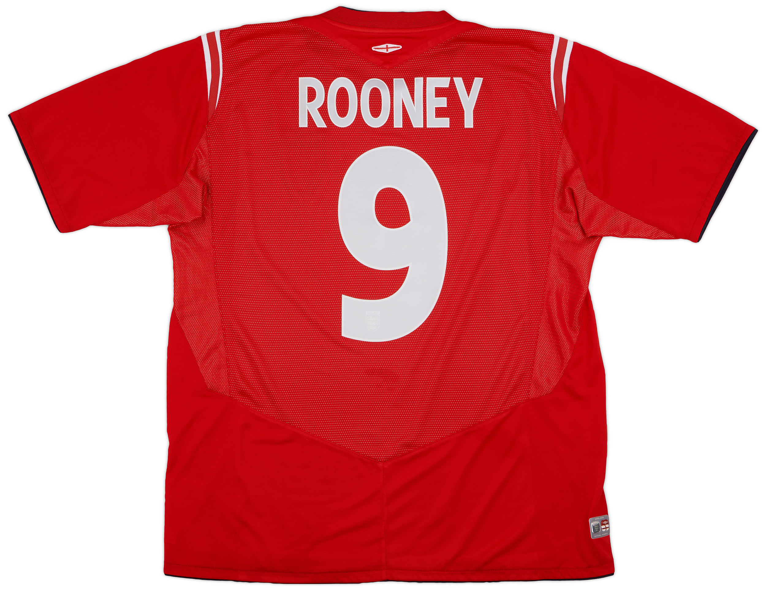 2004-06 England Away Shirt Rooney #9 - 5/10 - (XL)