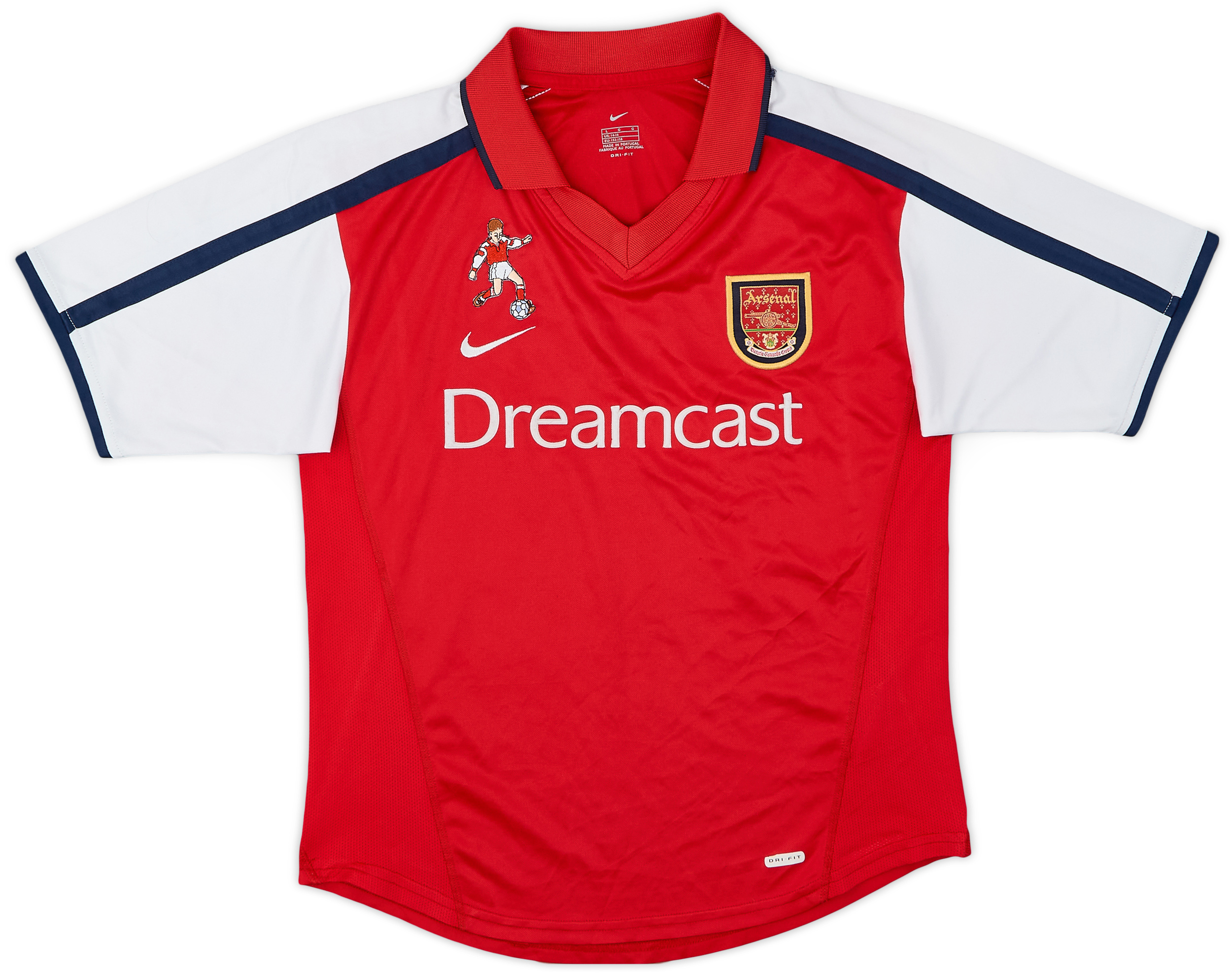 2000-02 Arsenal Home Shirt - 8/10 - (L.Boys)