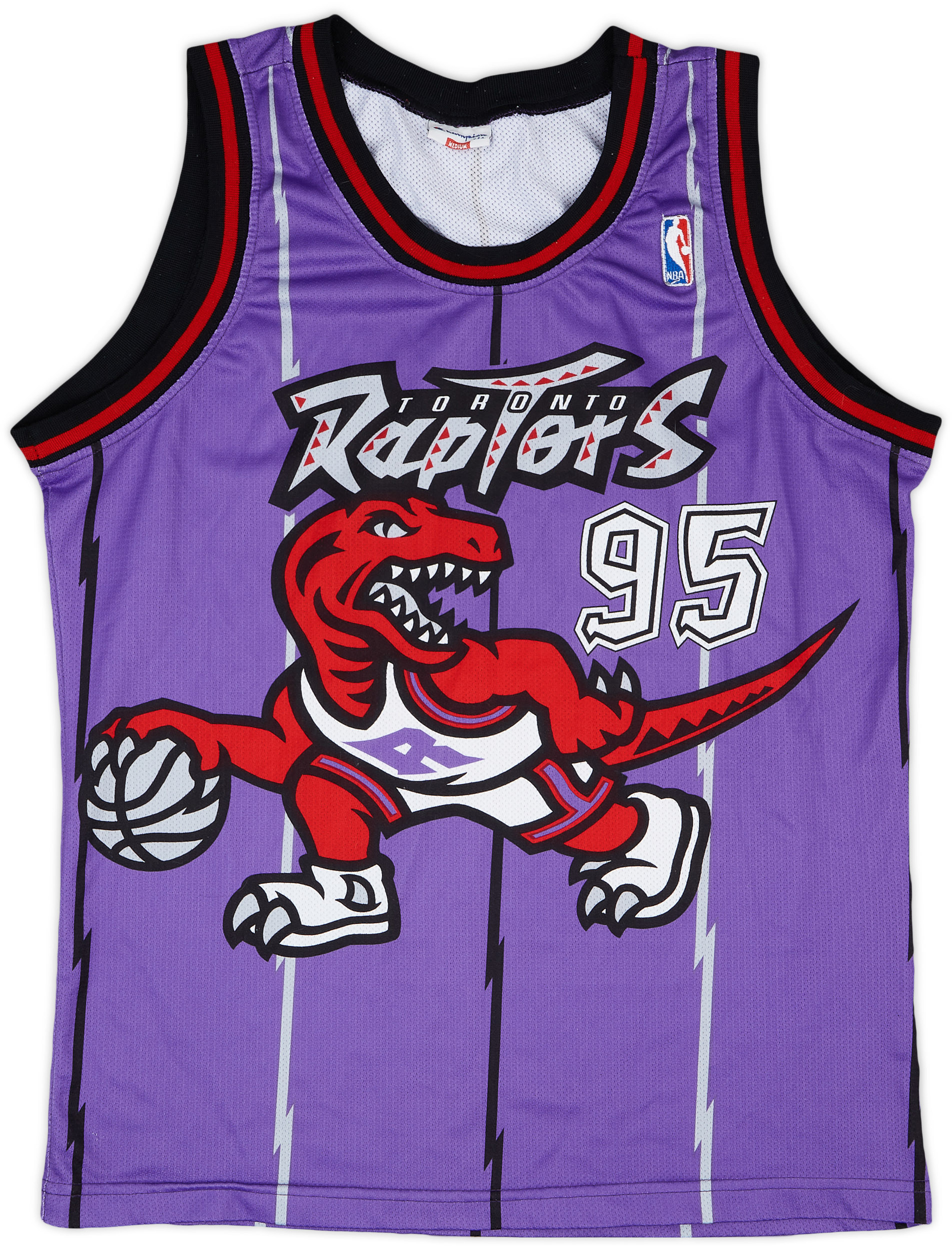 1995 Toronto Raptors #95 Champion Away Jersey - 7/10 - (M)
