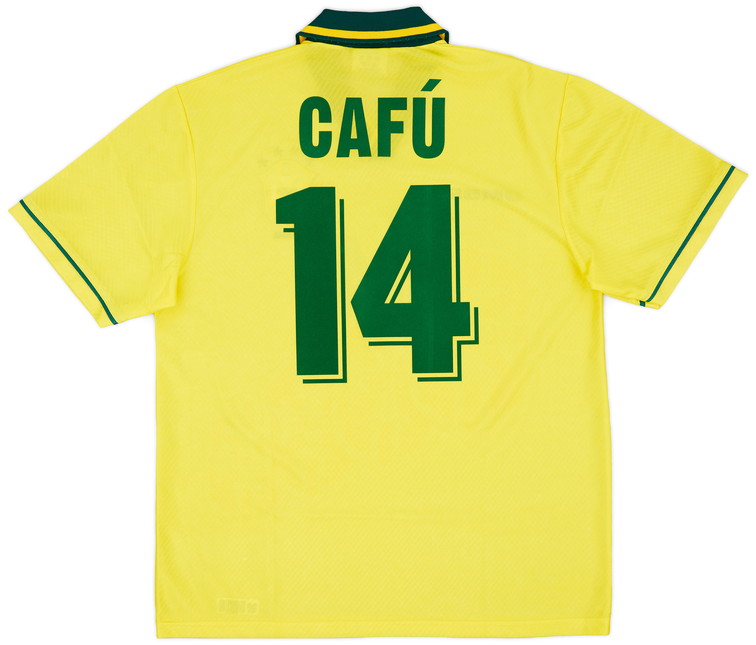1994 Brazil Home Shirt Cafu #14 - 9/10 - (L)