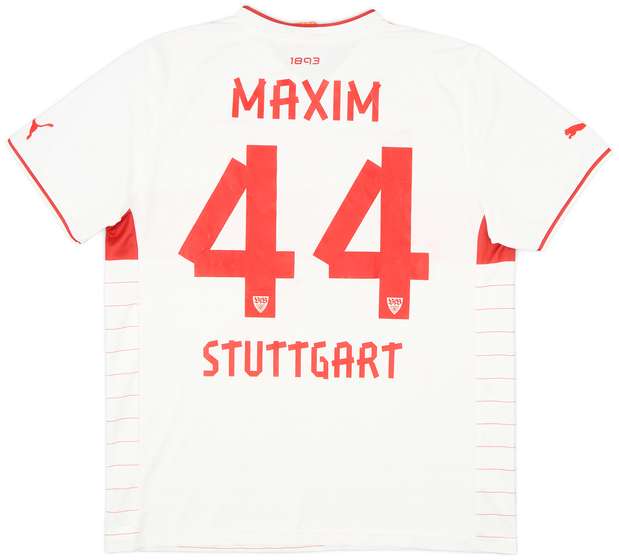 2013-14 Stuttgart Home Shirt Maxim #44 - 6/10 - (XL)
