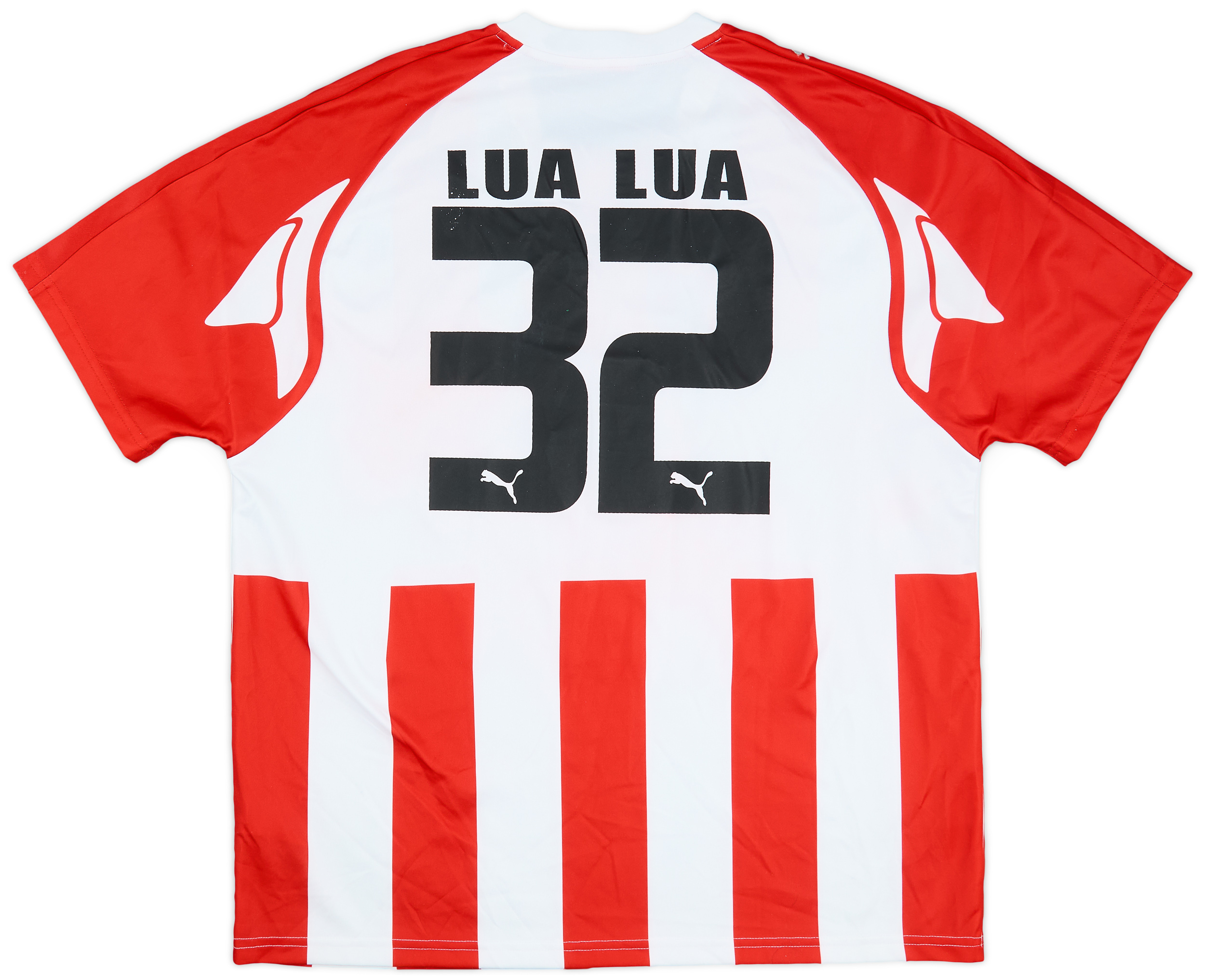 2007-08 Olympiakos Home Shirt Lua Lua #32 - 3/10 - (XL)