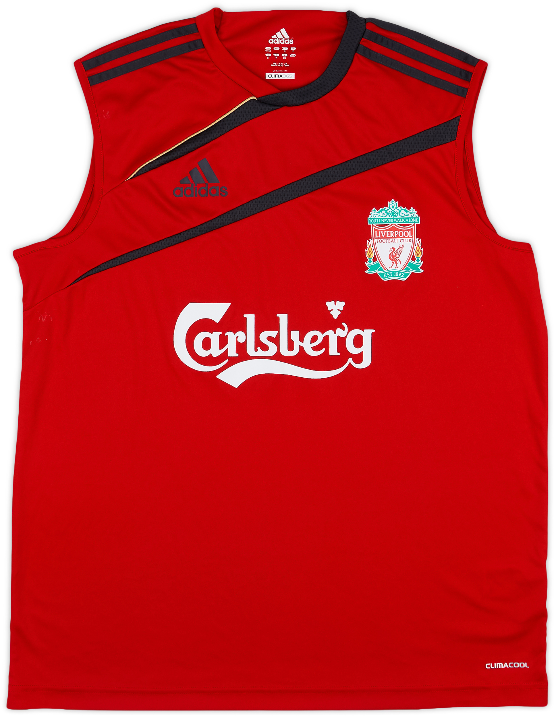 2009-10 Liverpool adidas Training Vest - 8/10 - (L)