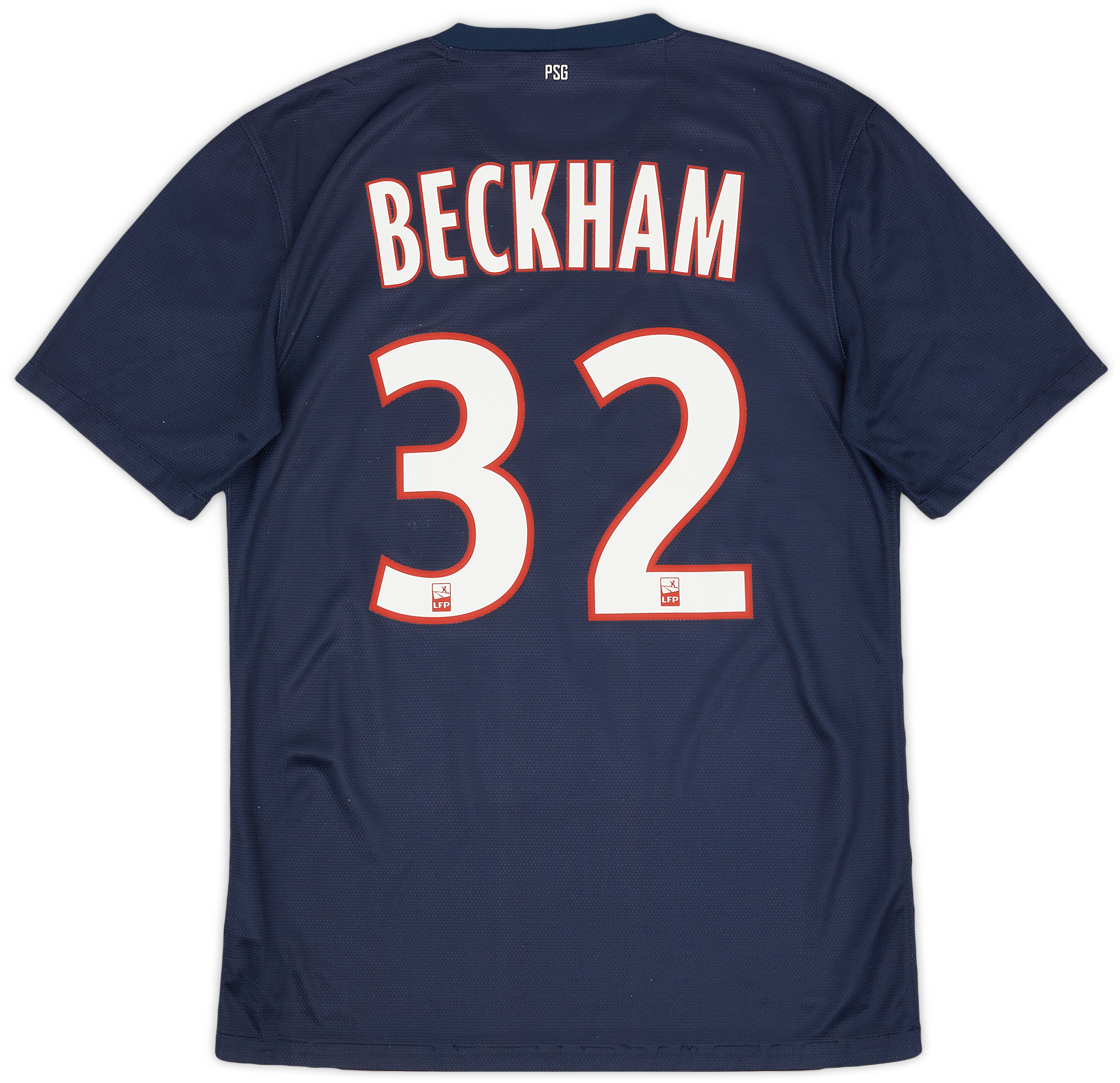 2012-13 Paris Saint-Germain Home Shirt Beckham #32 - 8/10 - (S)