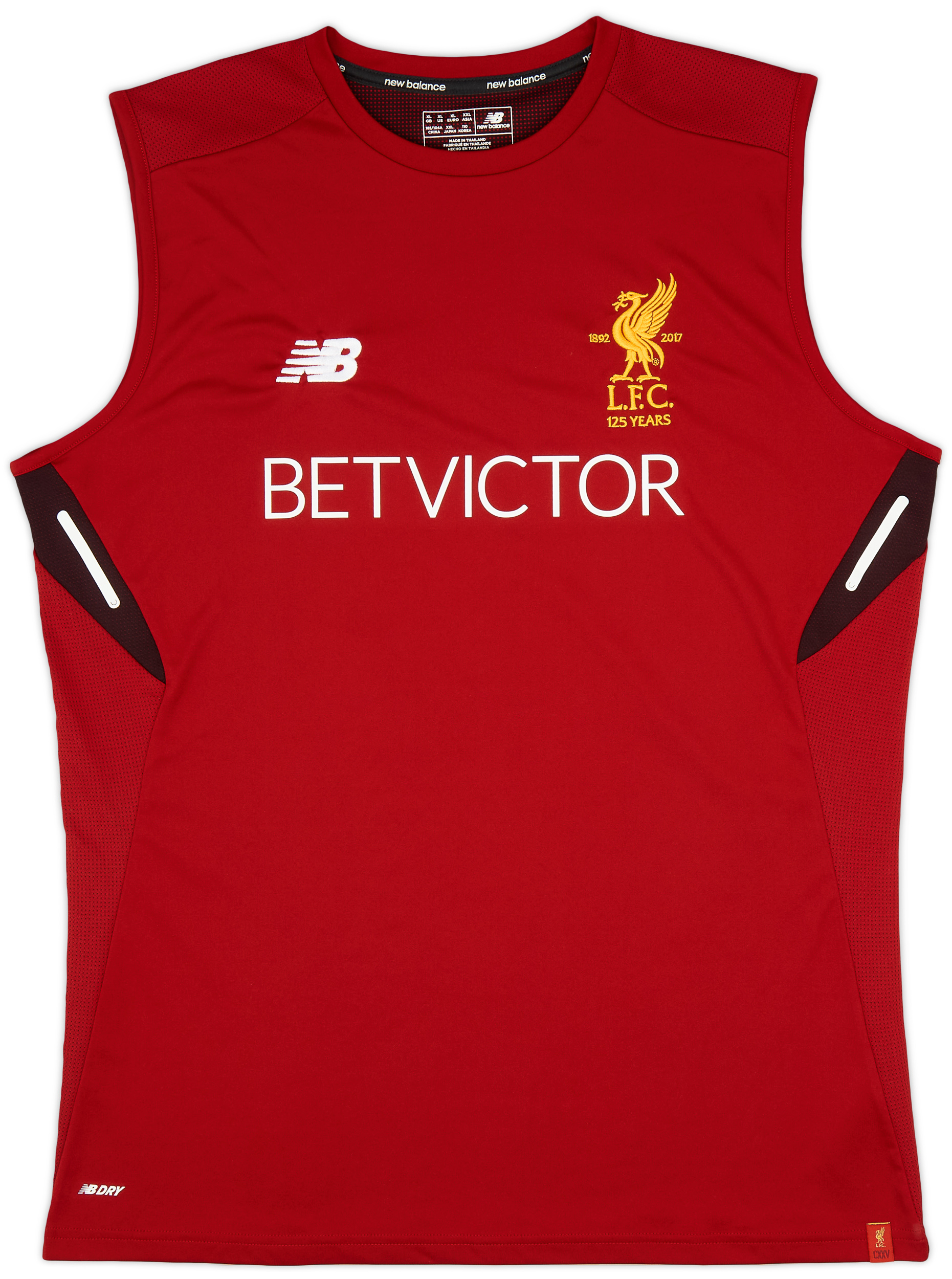 2017-18 Liverpool New Balance Training Vest - 9/10 - (XL)