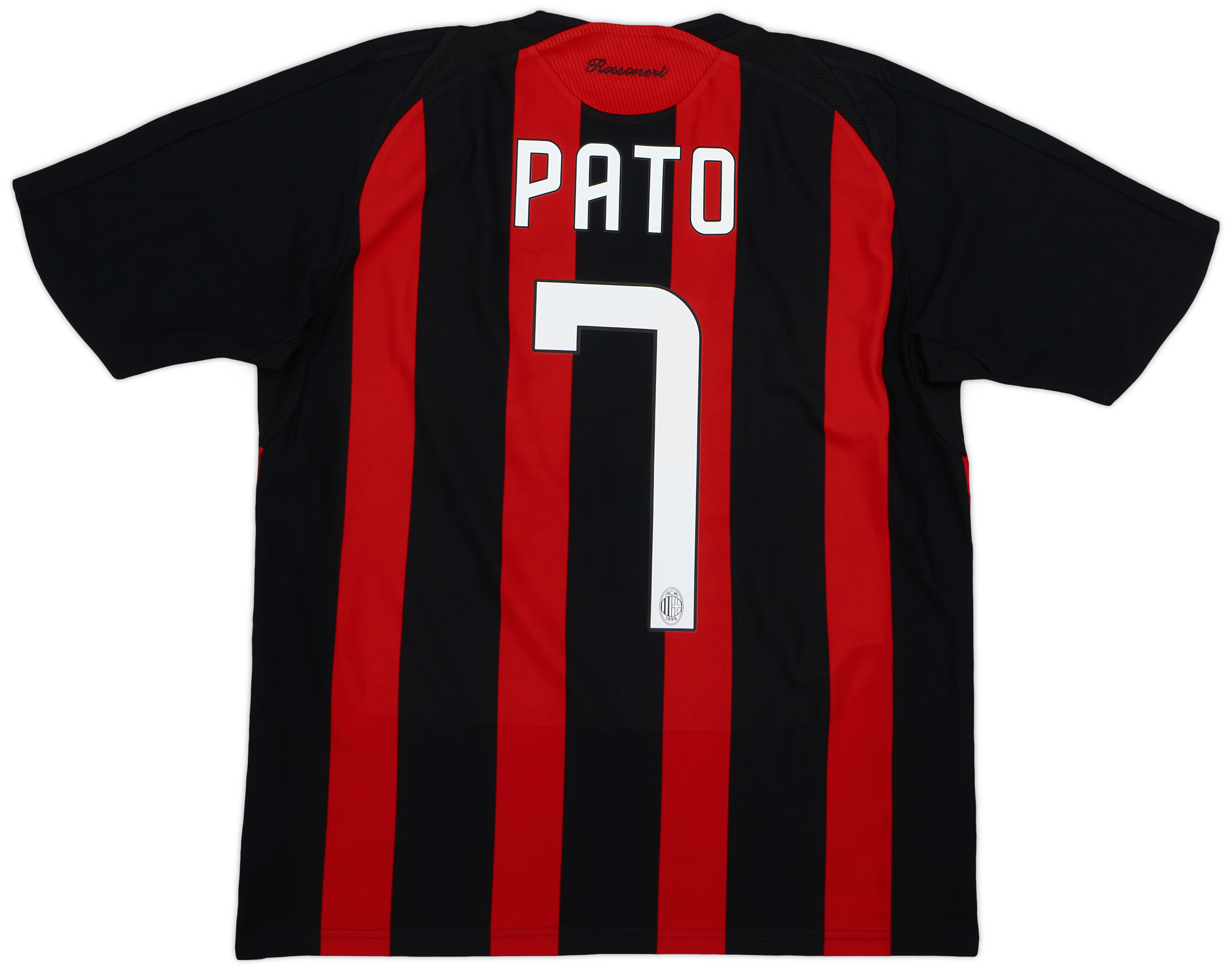 2008-09 AC Milan Home Shirt Pato #7 - 8/10 - (M)
