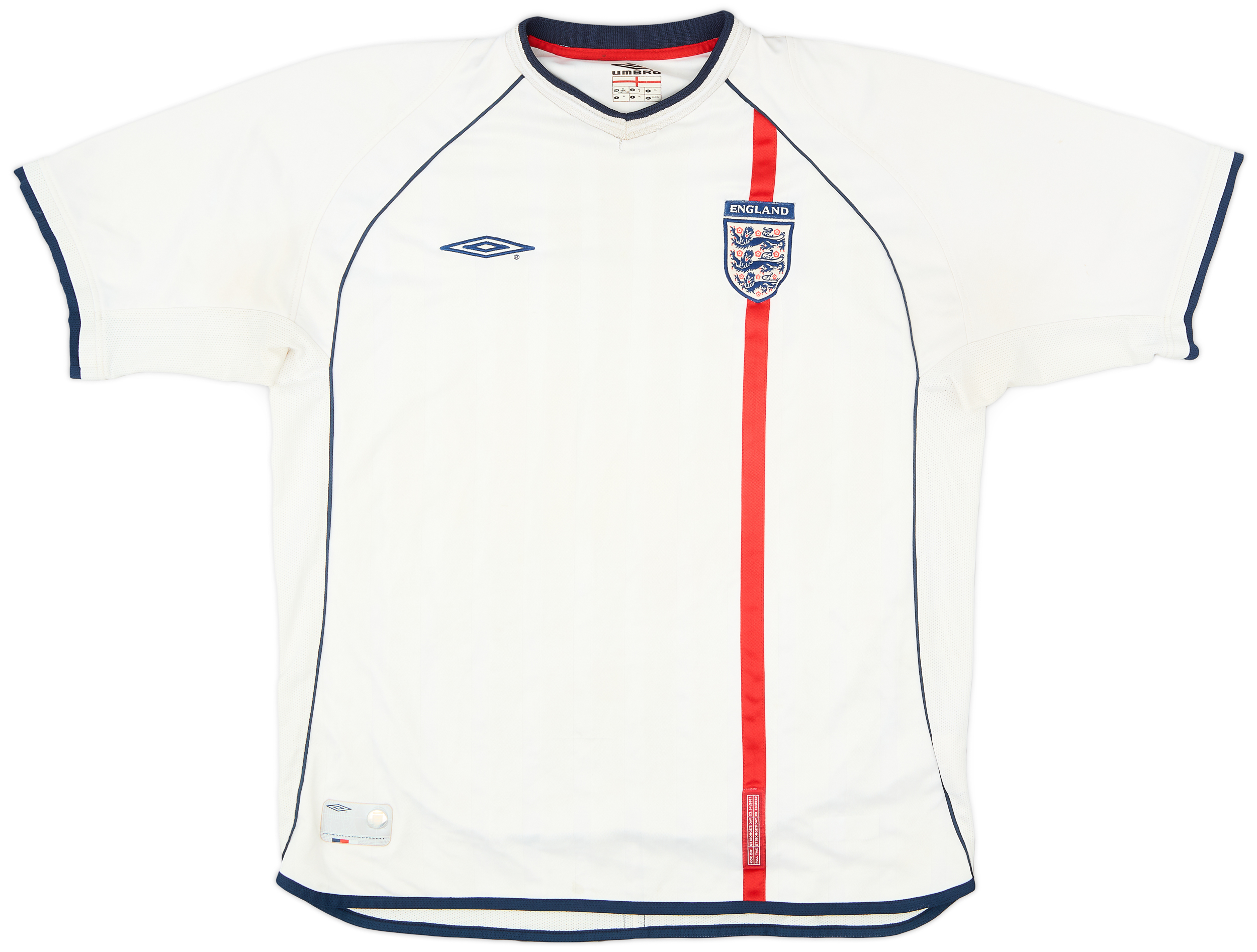 2001-03 England Home Shirt - 4/10 - (XL)