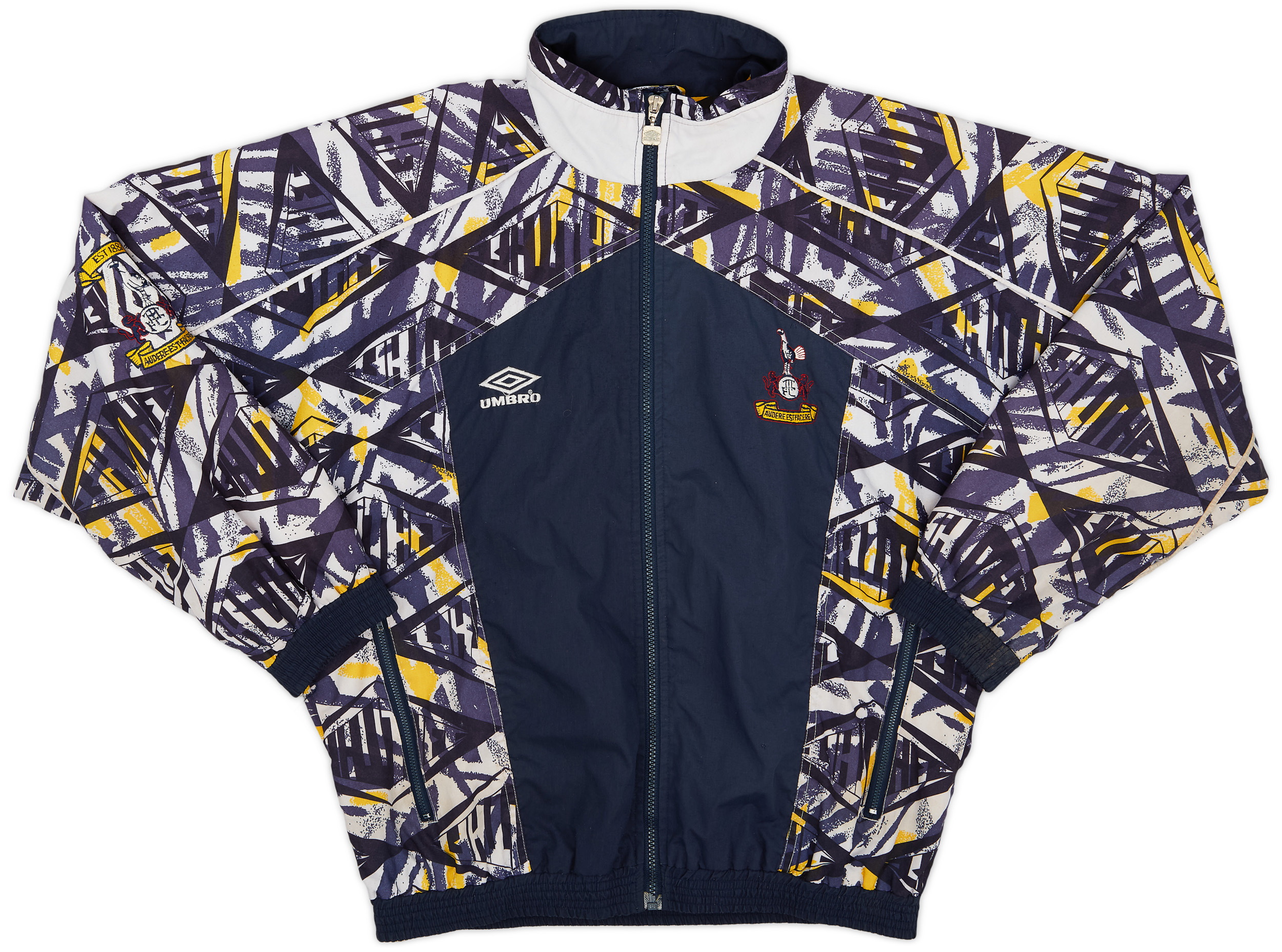 1992-93 Tottenham Umbro Track Jacket - 8/10 - (S) 1992-93 Tottenham Umbro Track Jacket - 8/10 - (S)