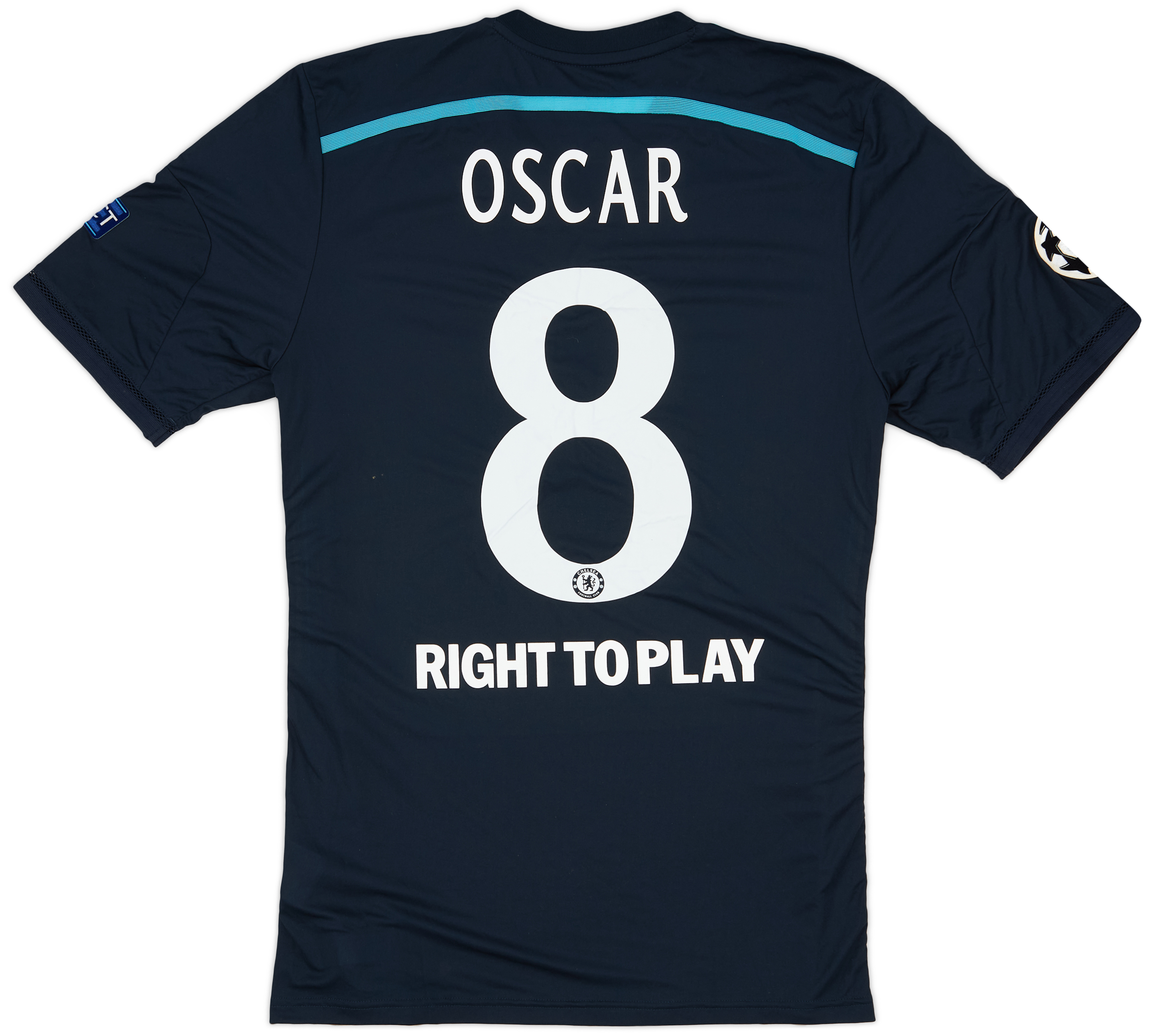 2014-15 Chelsea Player Issue Champions League Third Shirt Oscar #8