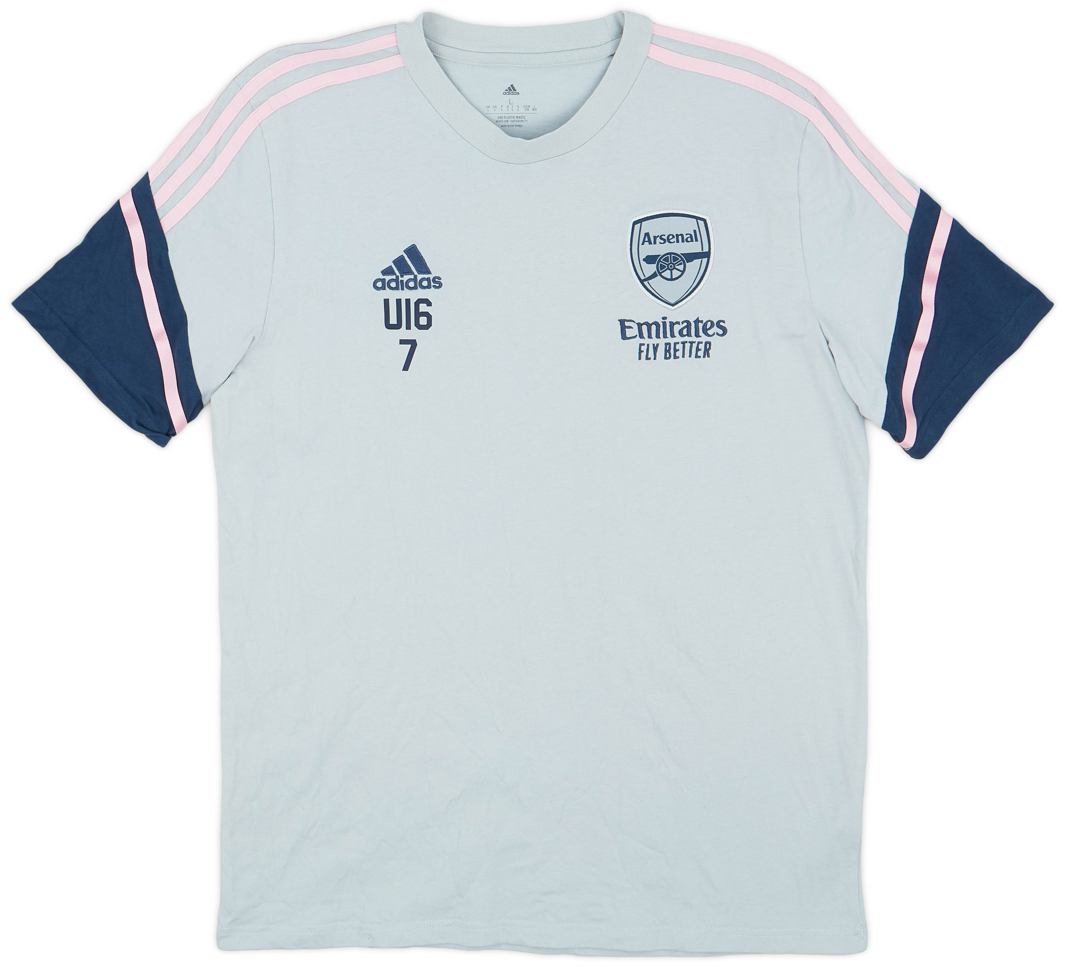 2021-22 Arsenal Youth Issue adidas Training Shirt U16 #7 - 5/10 - (L)