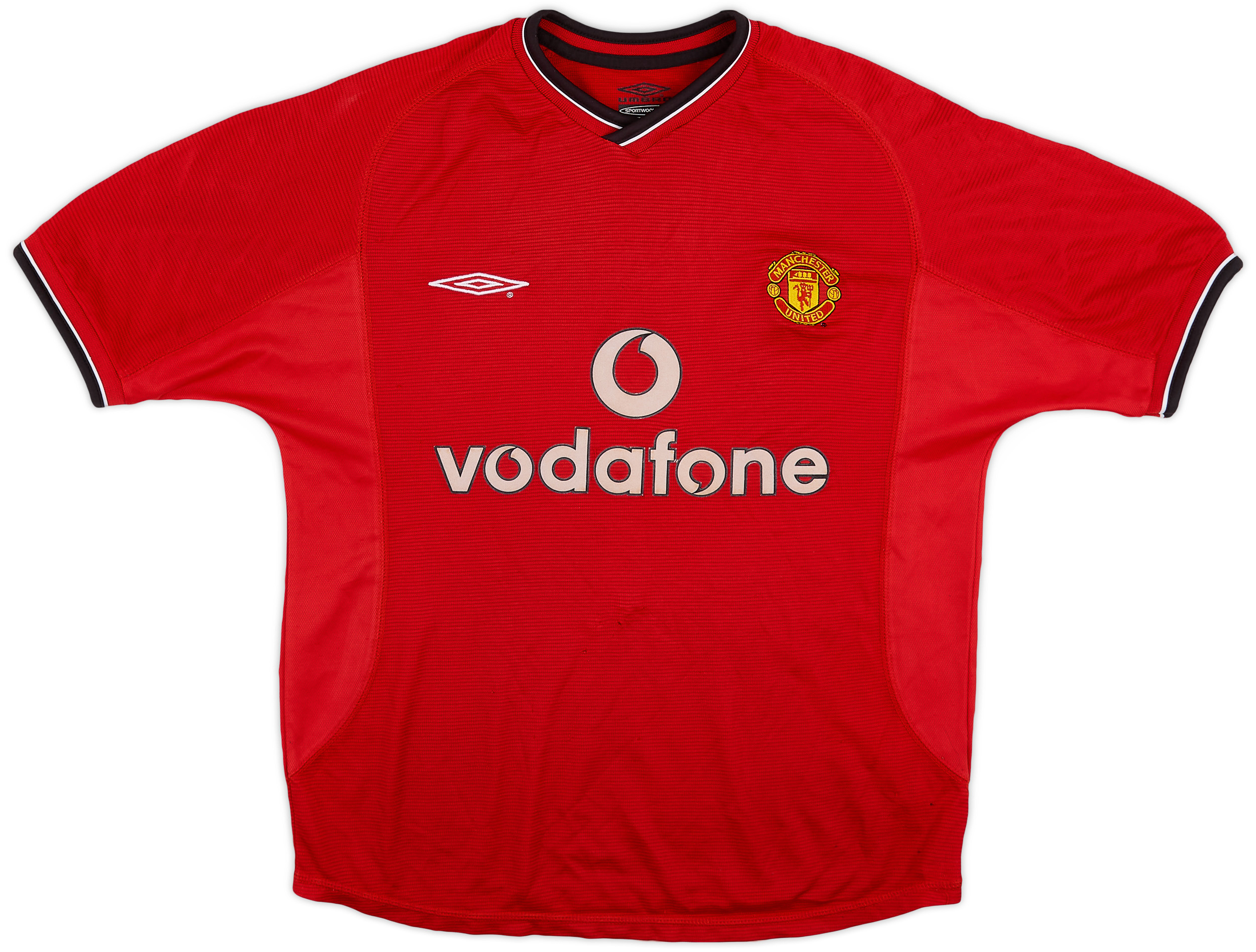 2000-02 Manchester United Home Shirt - 3/10 - (Y)