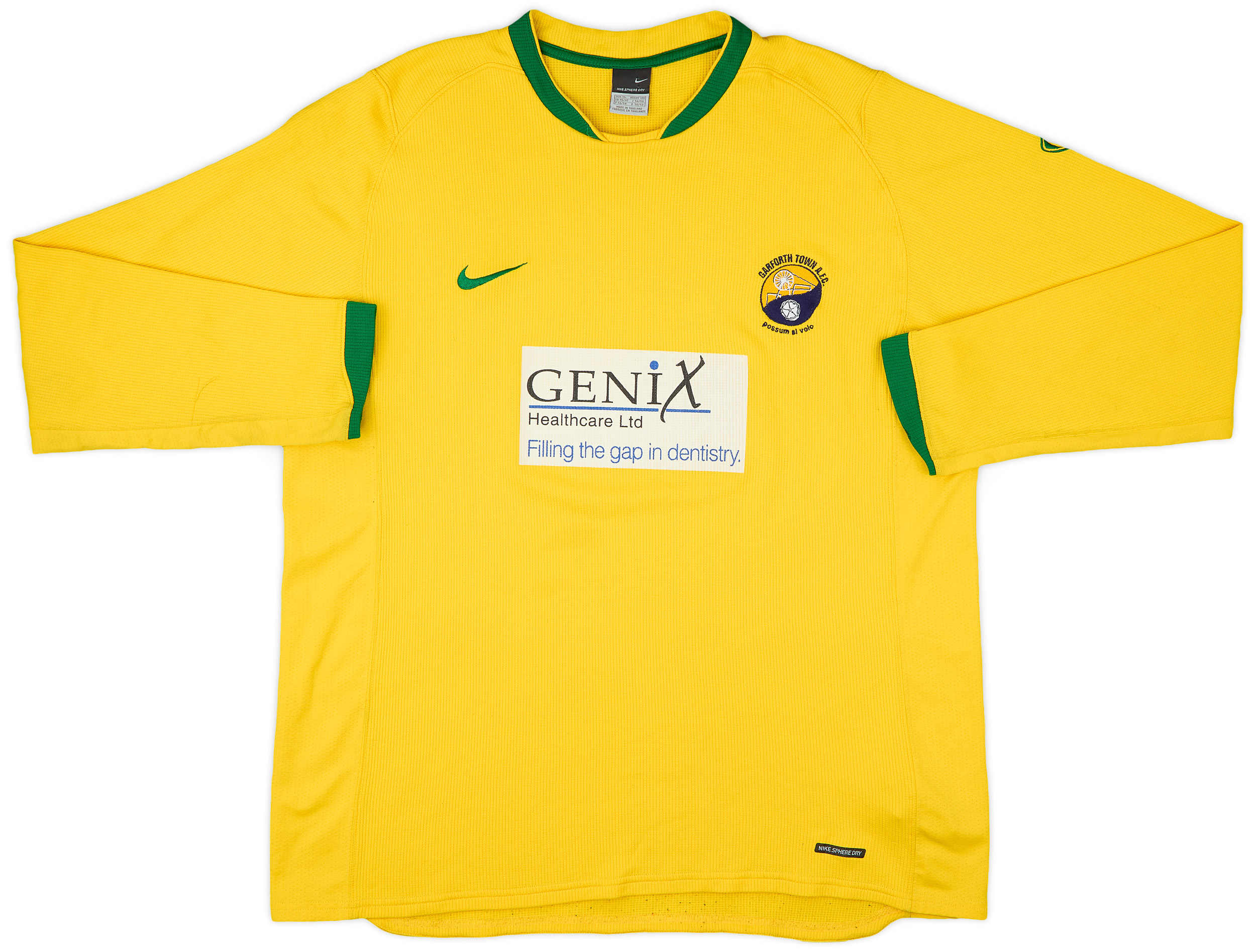 2007-08 Garforth Town Home L/S Shirt - 8/10 - (XL)
