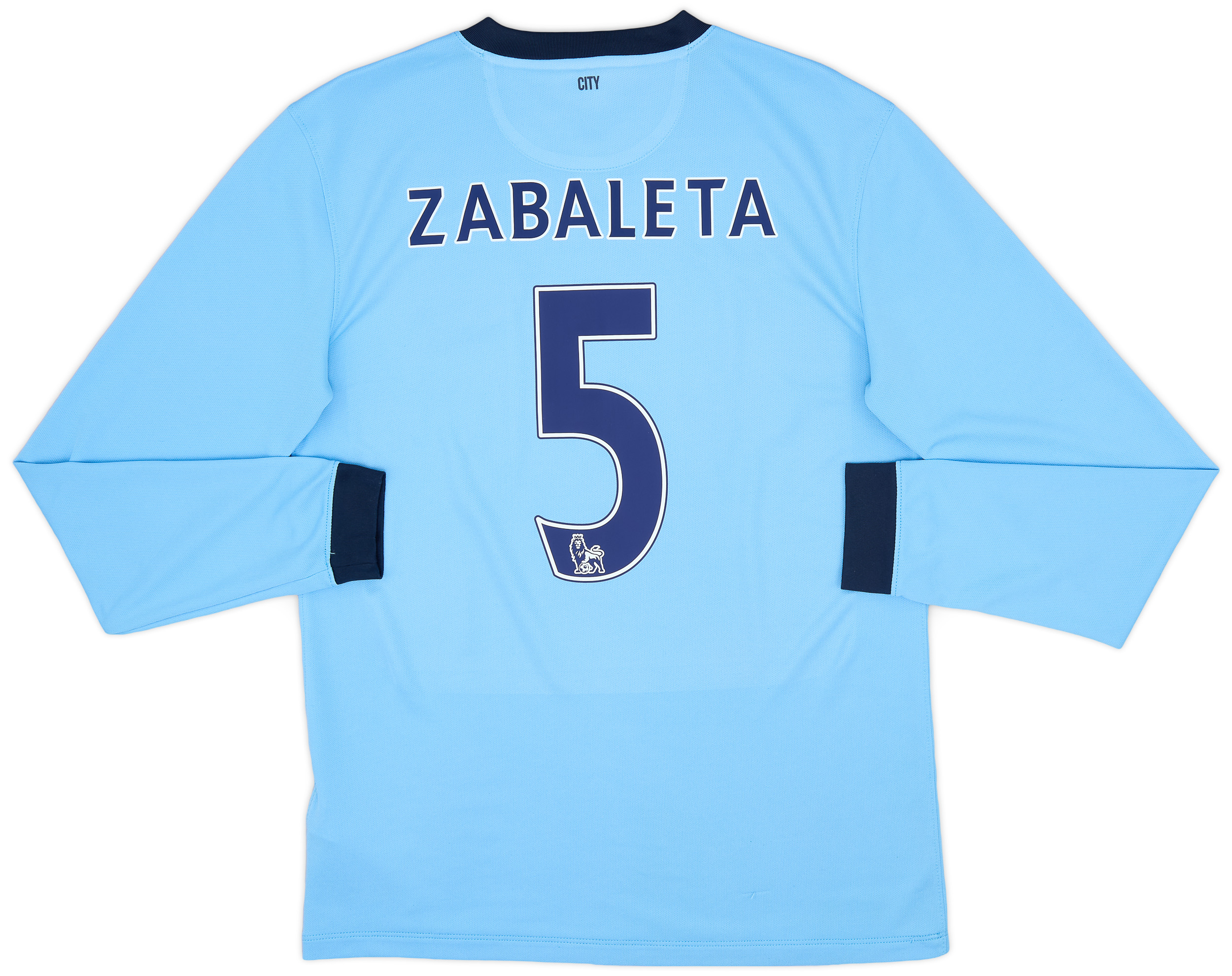 2014-15 Manchester City Home L/S Shirt Zabaleta #5 - 7/10 - (M)