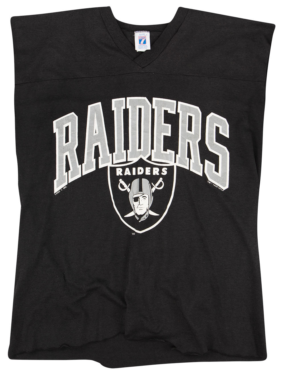 1990 Los Angeles Raiders Logo 7 Sleeveless Tee XL