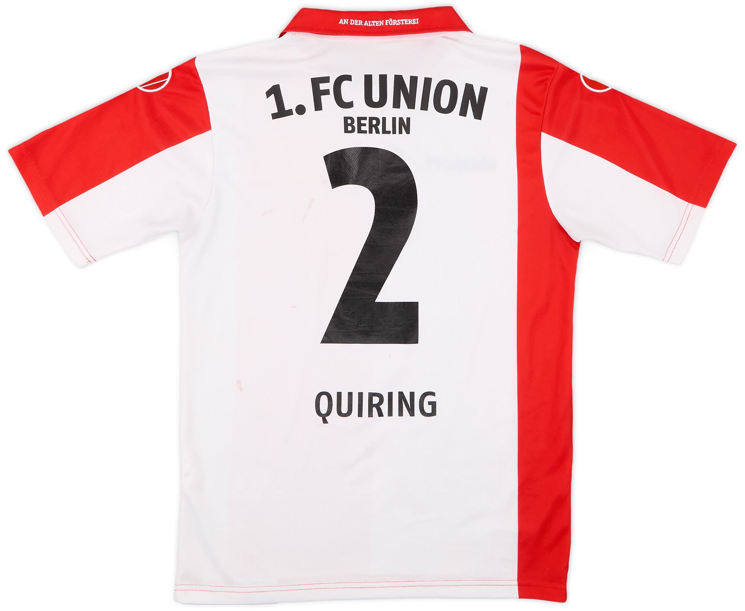 2012-13 Union Berlin Home Shirt Quiring #2 - 6/10 - (M)