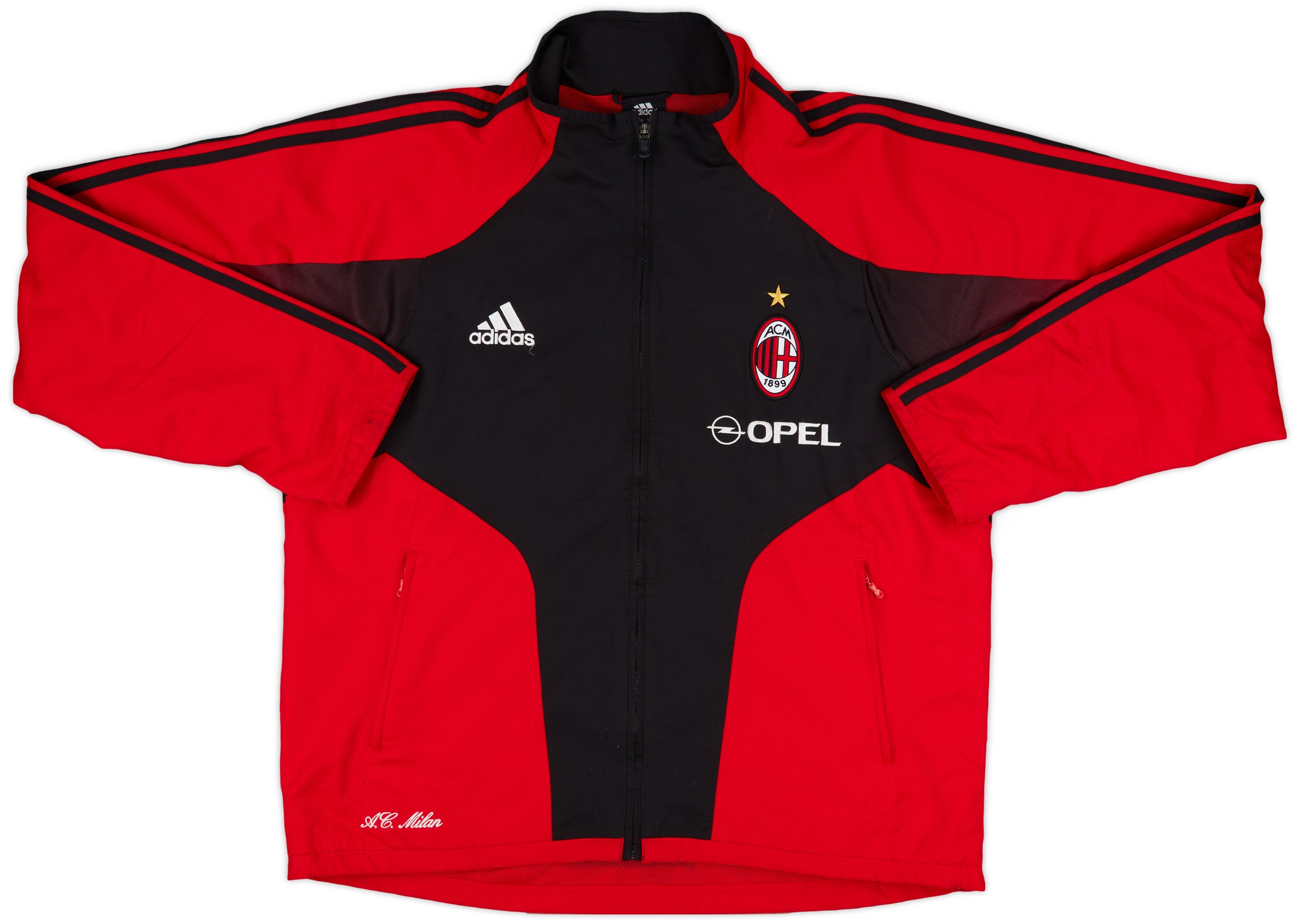 2004-05 AC Milan adidas Track Jacket - 7/10 - (L/XL)