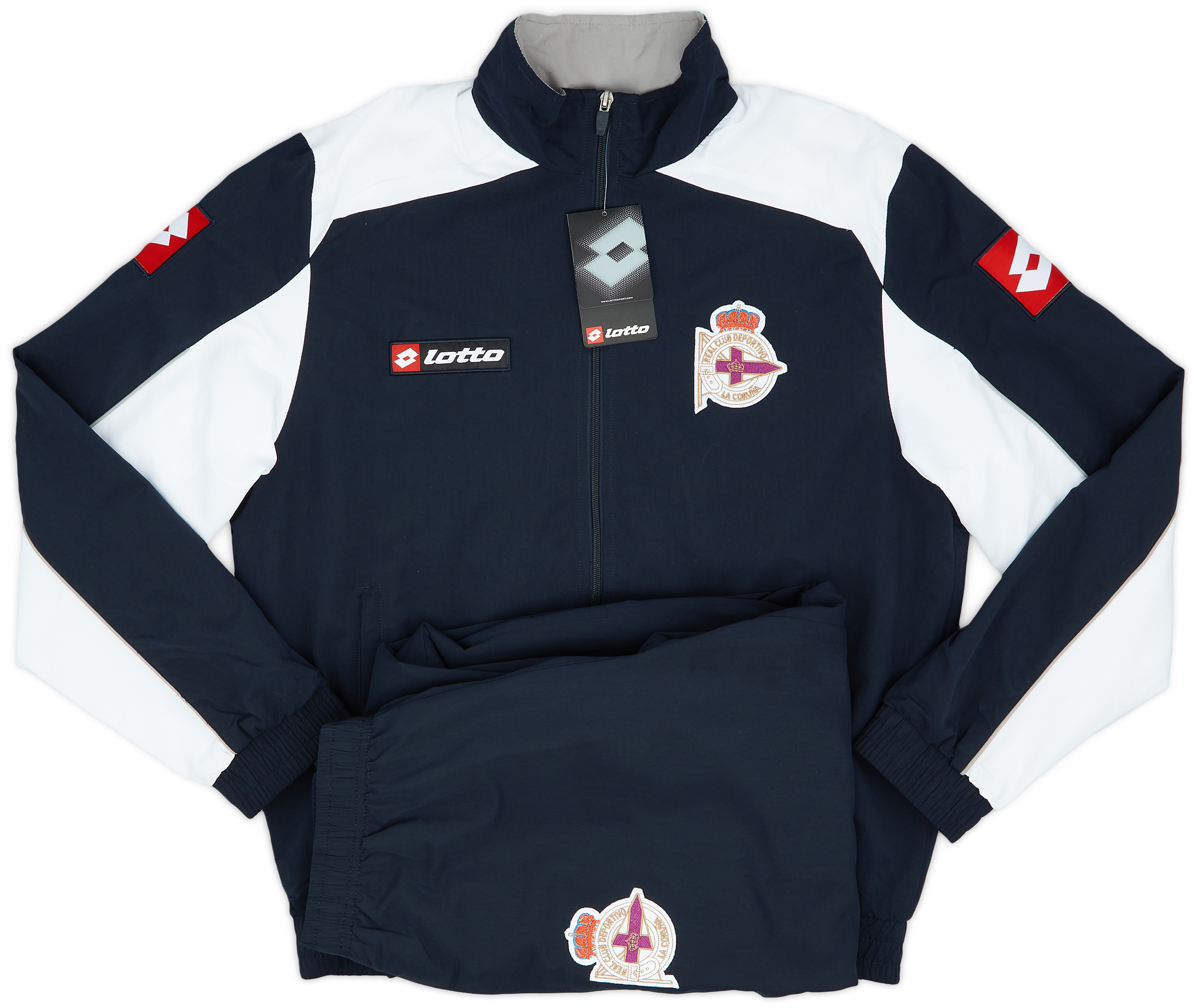 2012-13 Deportivo Lotto Training Tracksuit (XS)