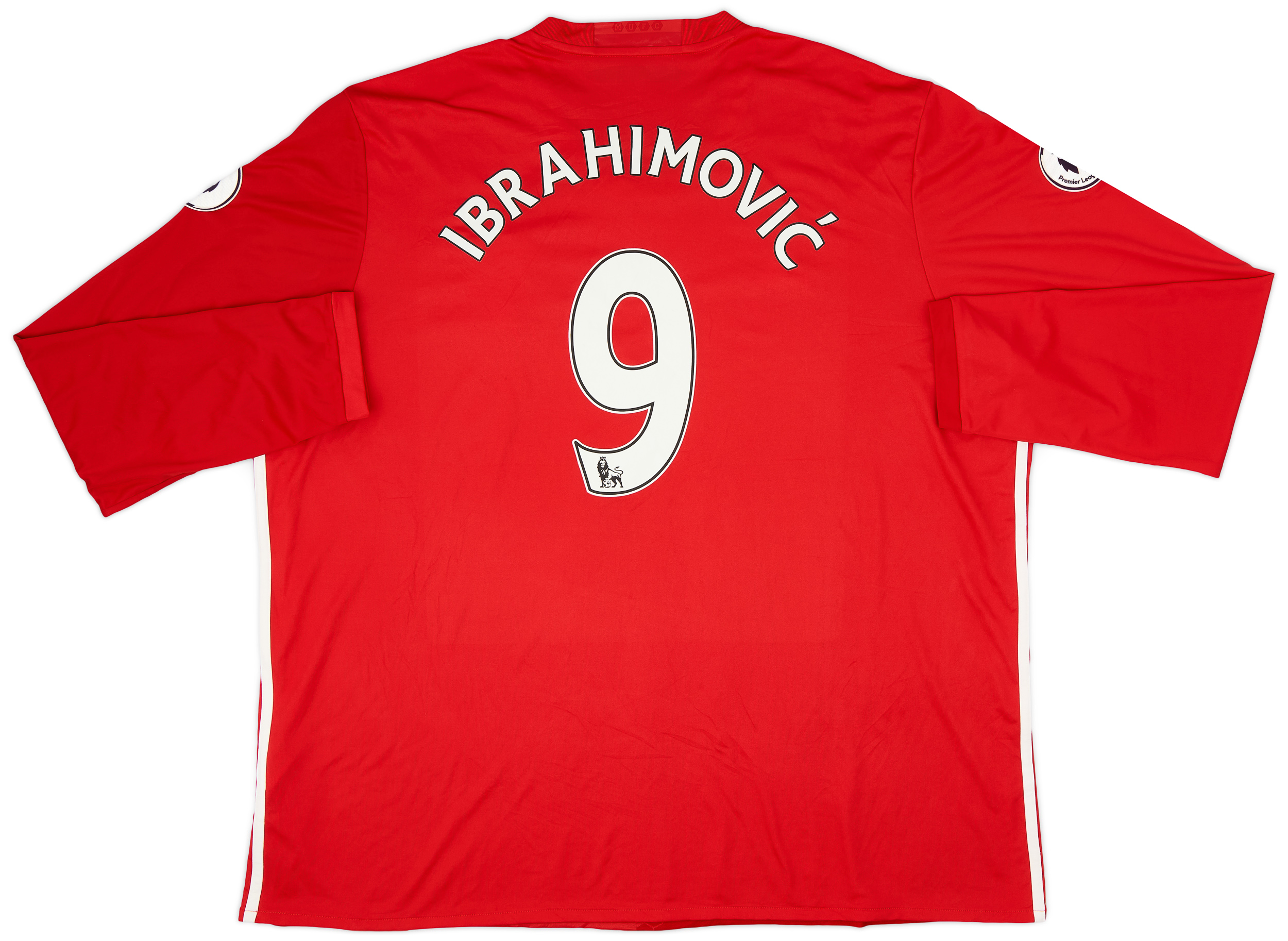 2016-17 Manchester United Home L/S Shirt Ibrahimovic #9 - 9/10 - (3XL)