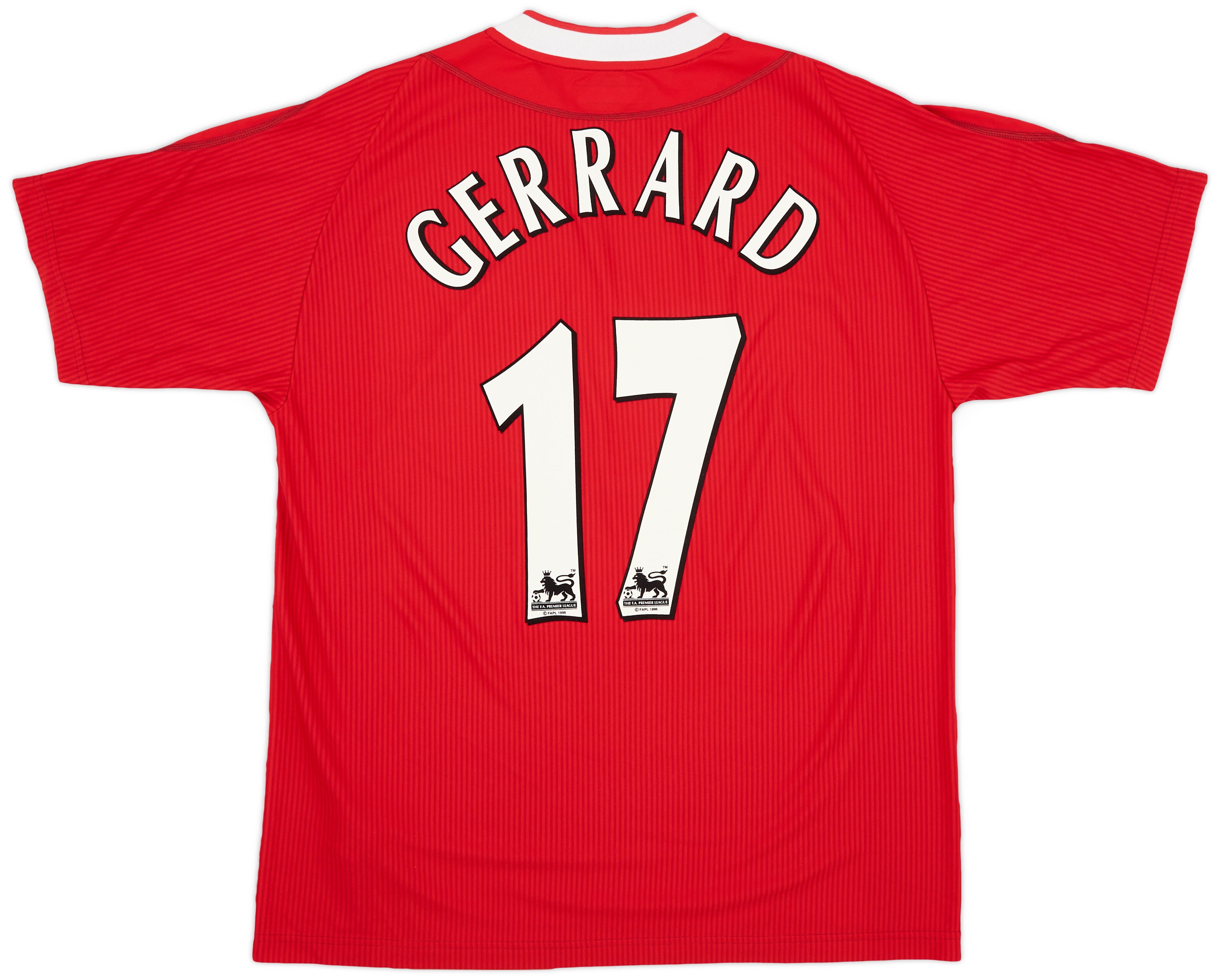 2002-04 Liverpool Home Shirt Gerrard #17 - 9/10 - (L)