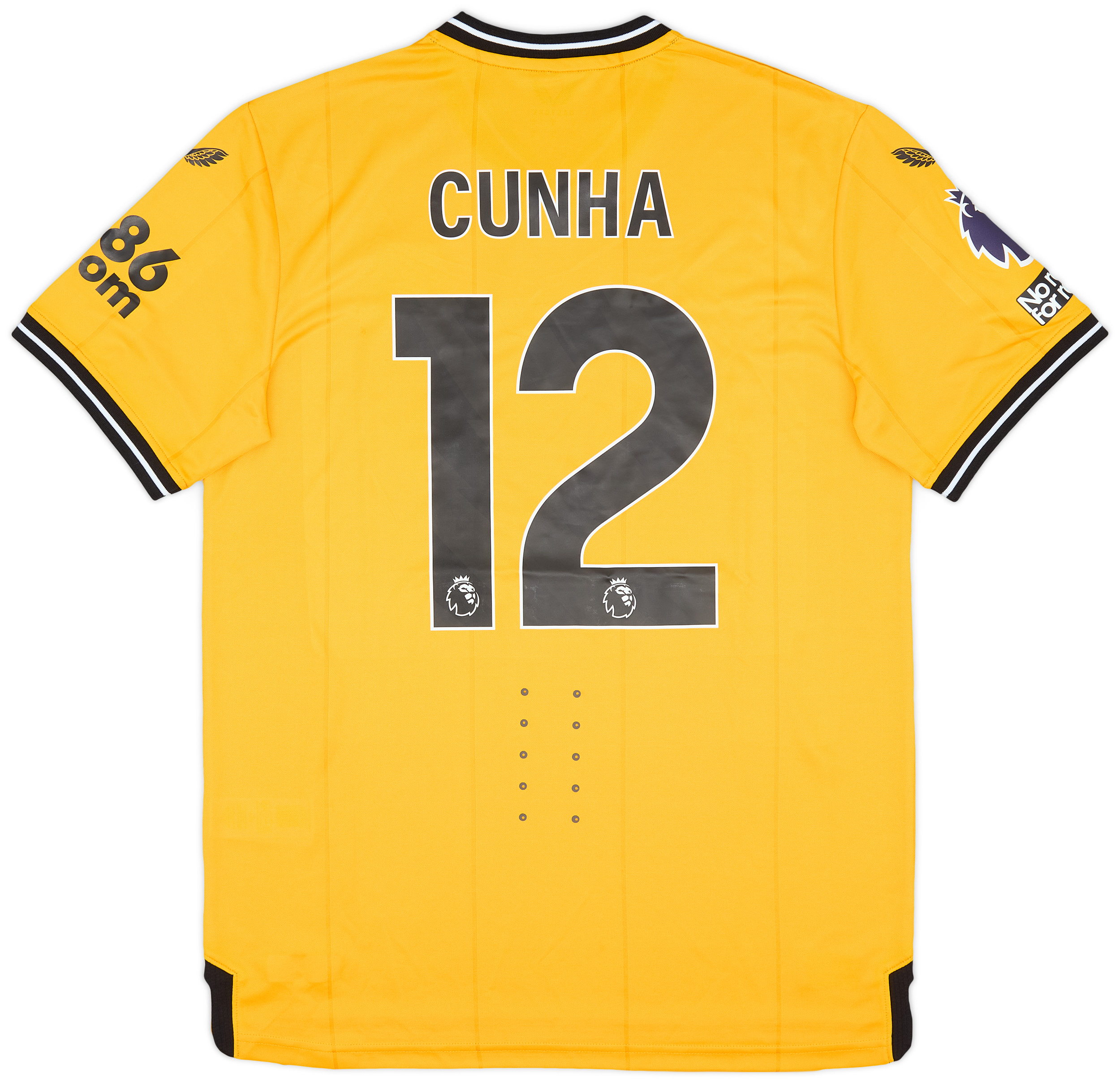 2023-24 Wolves Match Issue Home Shirt Cunha #12