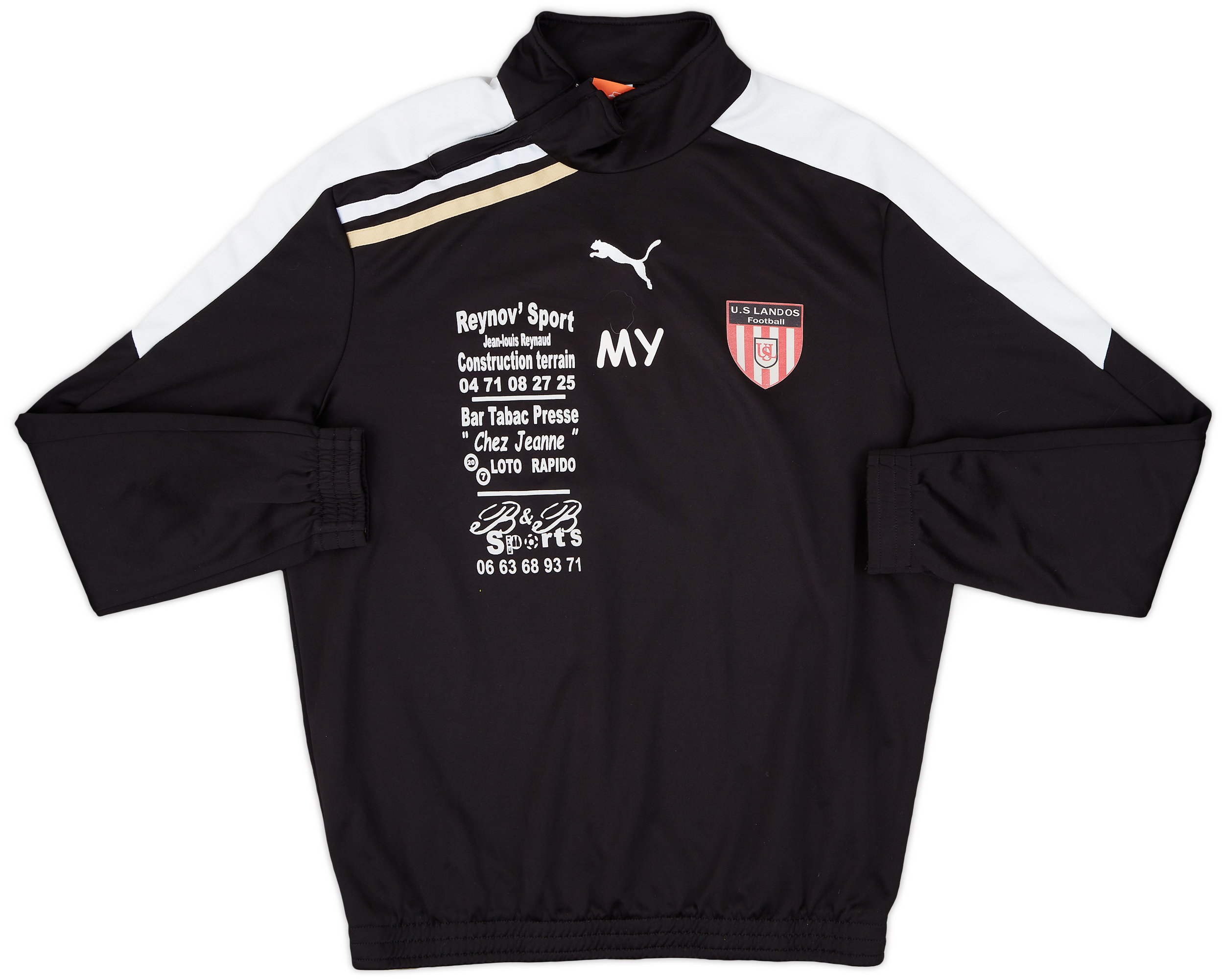 2012-13 US Landos Staff Issue Puma 1/4 Zip Drill Top MY - 8/10 - (M)